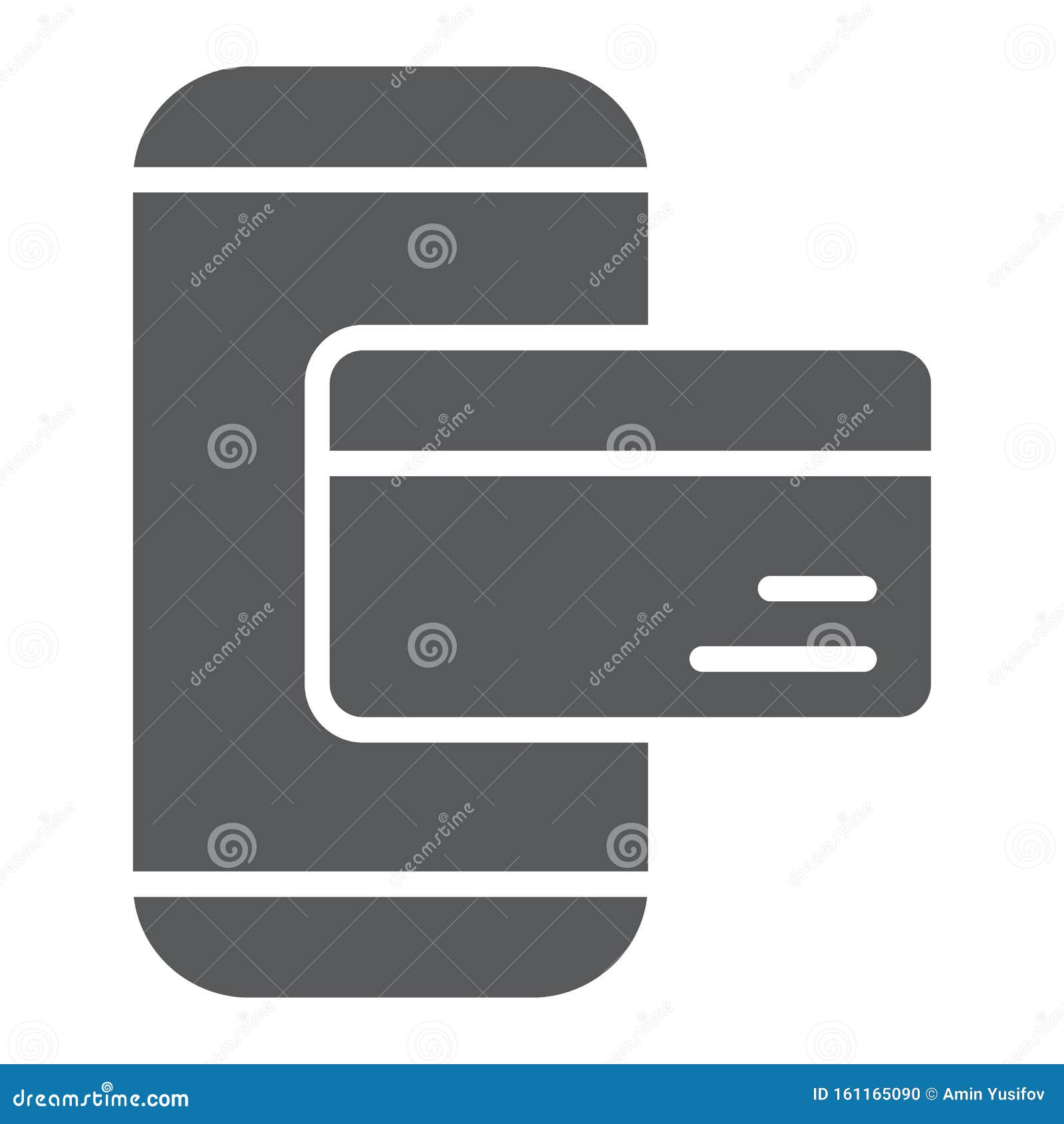 Phone Payment Glyph Icon, Technology and Money, Mobile Payment Sign ...