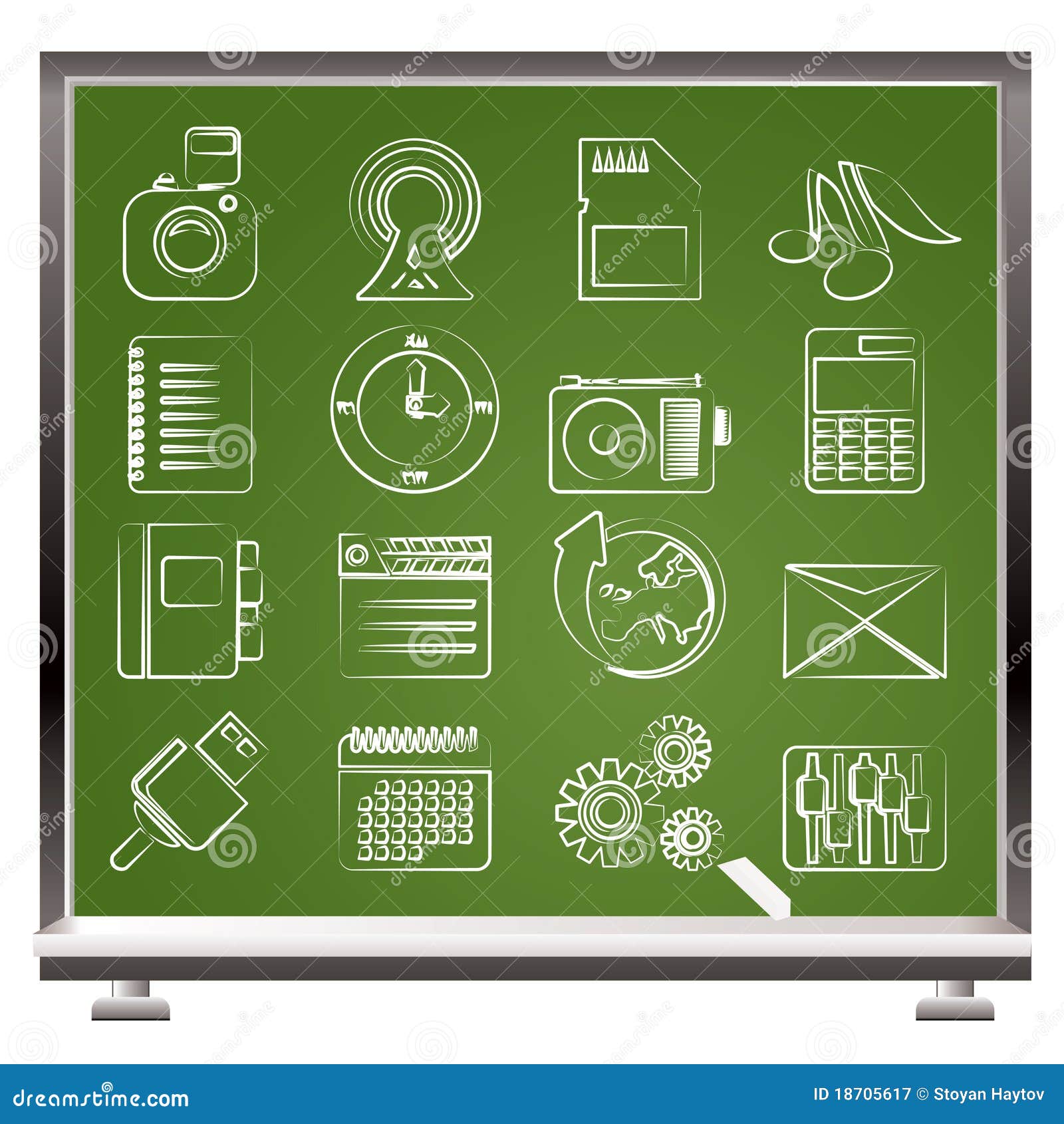 Phone Performance, Business and Office Icons Stock Vector ...