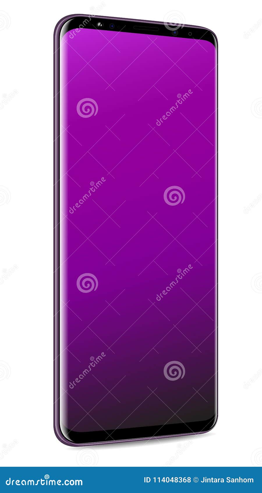 Phone Perspective Angle View, Realistic Smartphone Illustration on ...