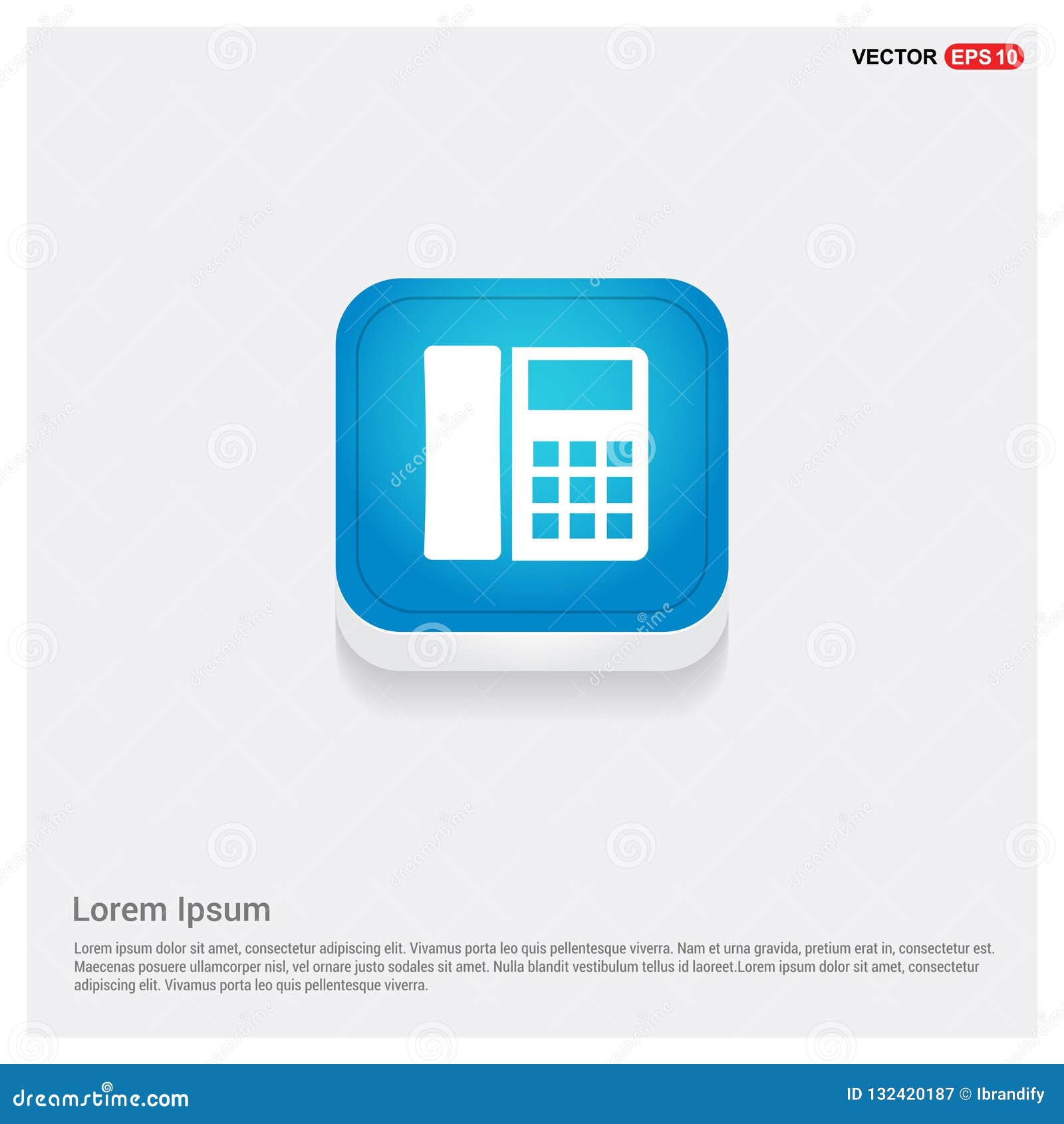 Phone pictogram icon stock vector. Illustration of mobile - 132420187