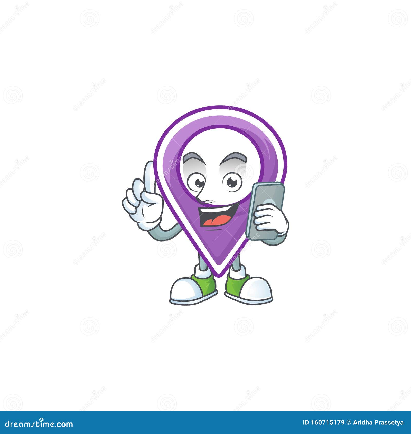 With Phone Pin Location in the a Maps Stock Vector - Illustration of ...