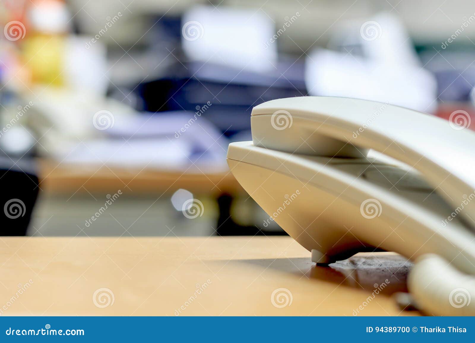 The Phone is Placed on the Desk Stock Photo - Image of office, glasses ...