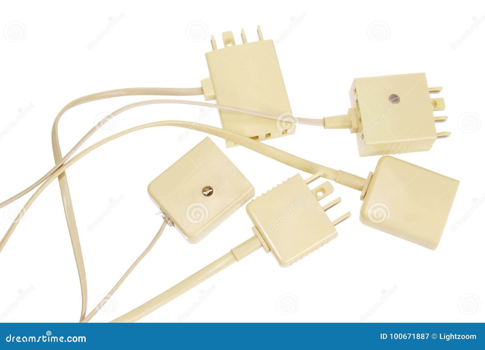 Phone Plugs stock image. Image of adaptors, connectors - 100671887