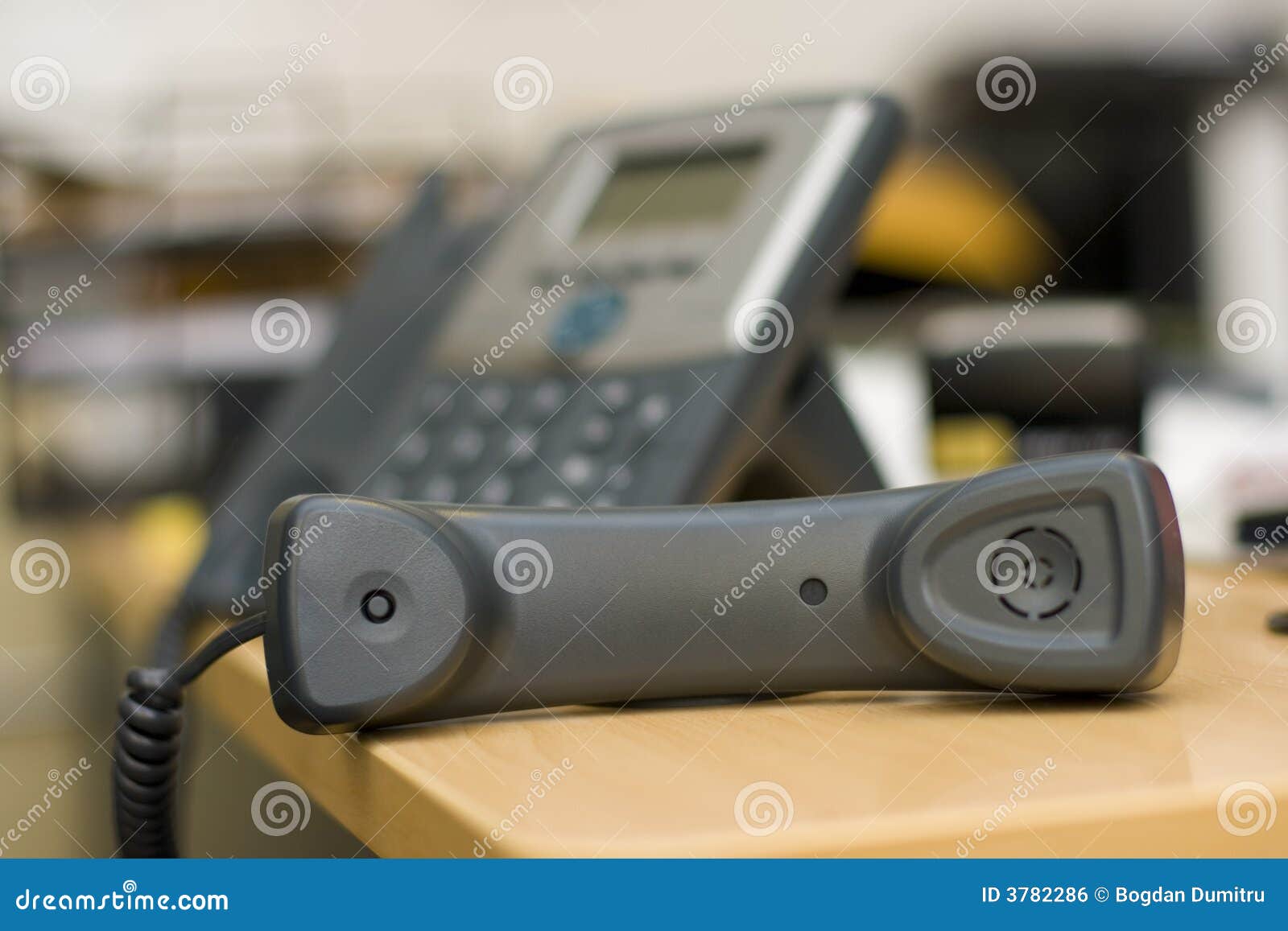 Phone Receiver stock photo. Image of telephone, voip, office - 3782286