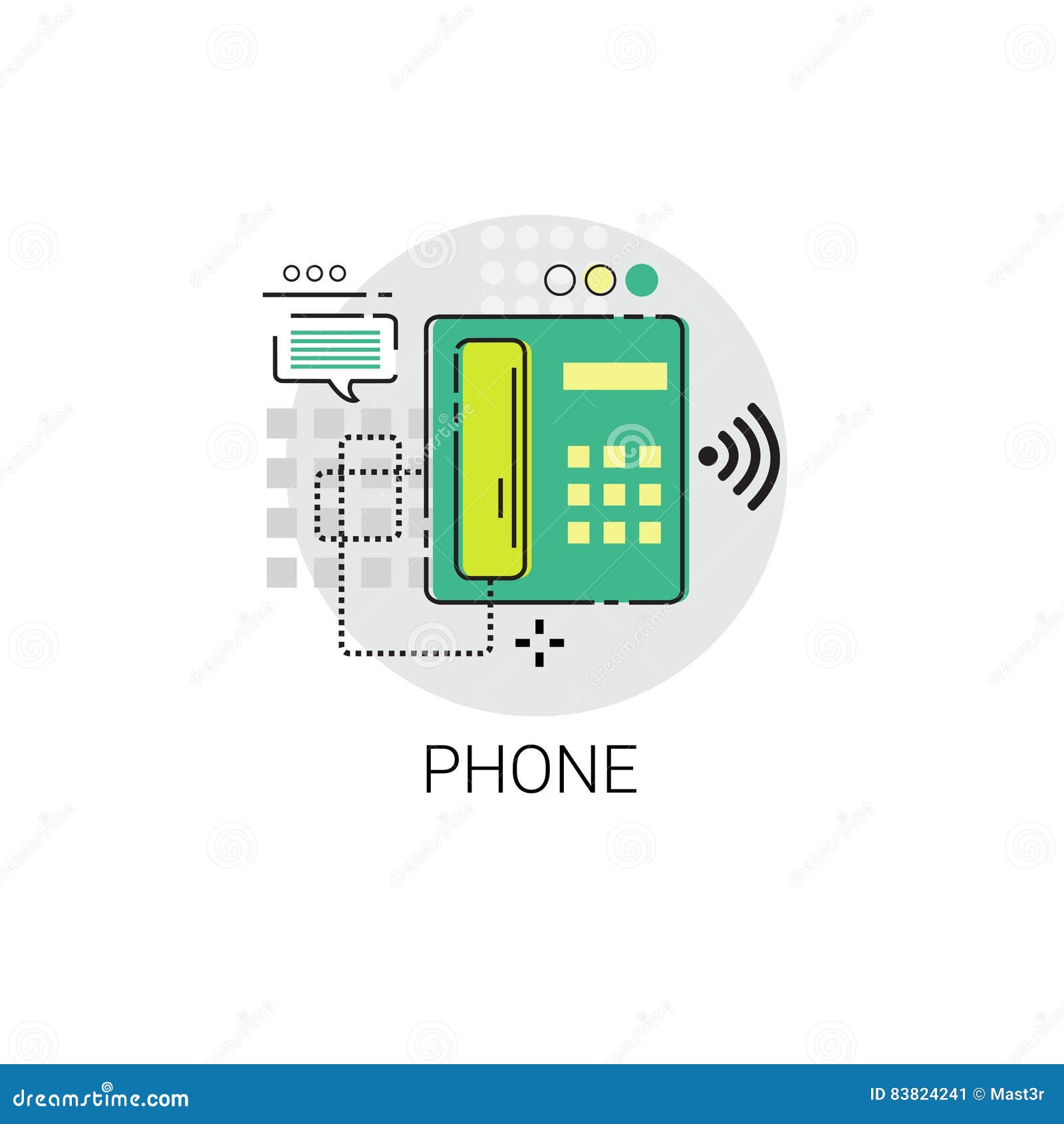 Phone Receiver Call Telephone Icon Stock Vector - Illustration of ...