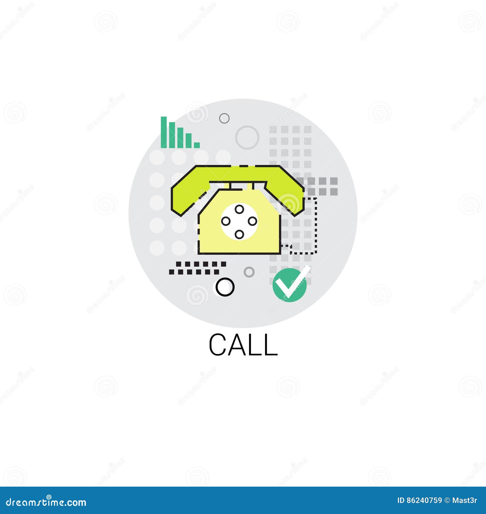 Phone Receiver Call Telephone Icon Stock Vector - Illustration of ...