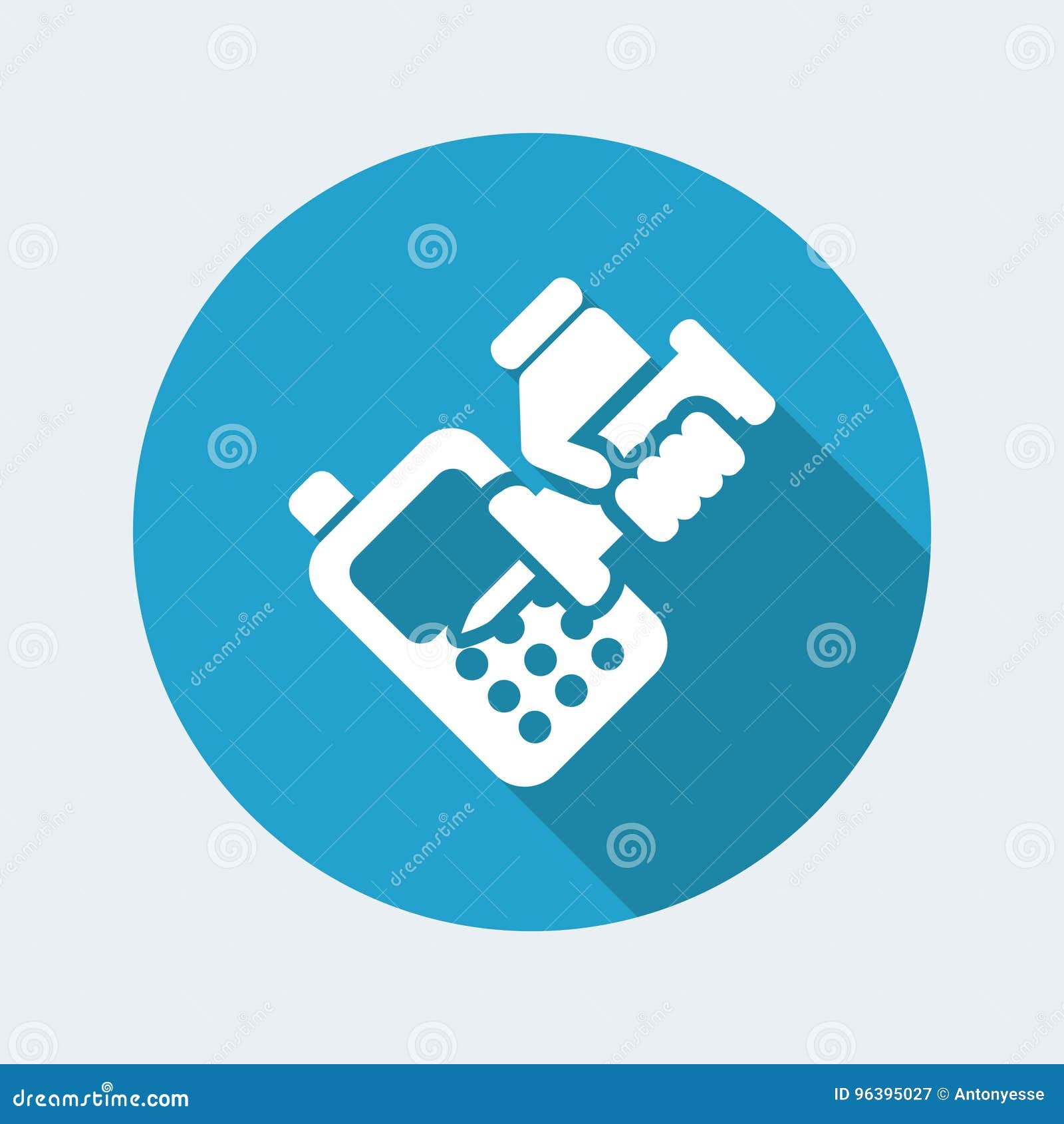 Repairer Icon Of 3 Types Color, Black And White, Outline. Isolated ...