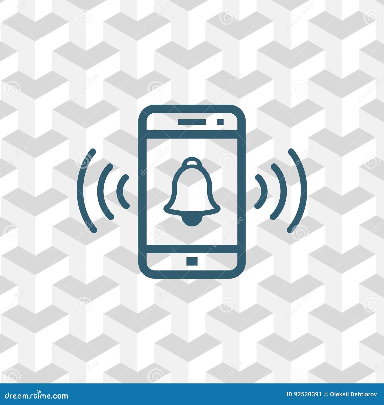 Phone Rings Icon Stock Vector Illustration Flat Design Stock Vector ...