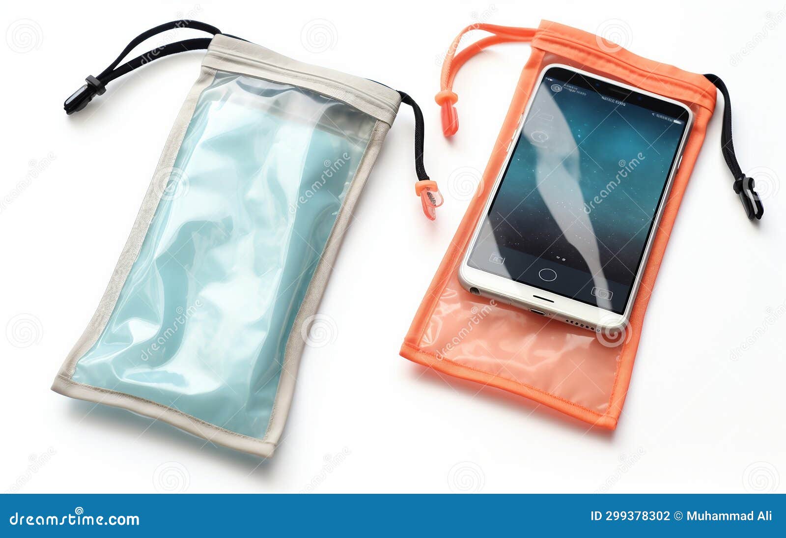 Phone Safety Gear on White Background Stock Illustration - Illustration ...