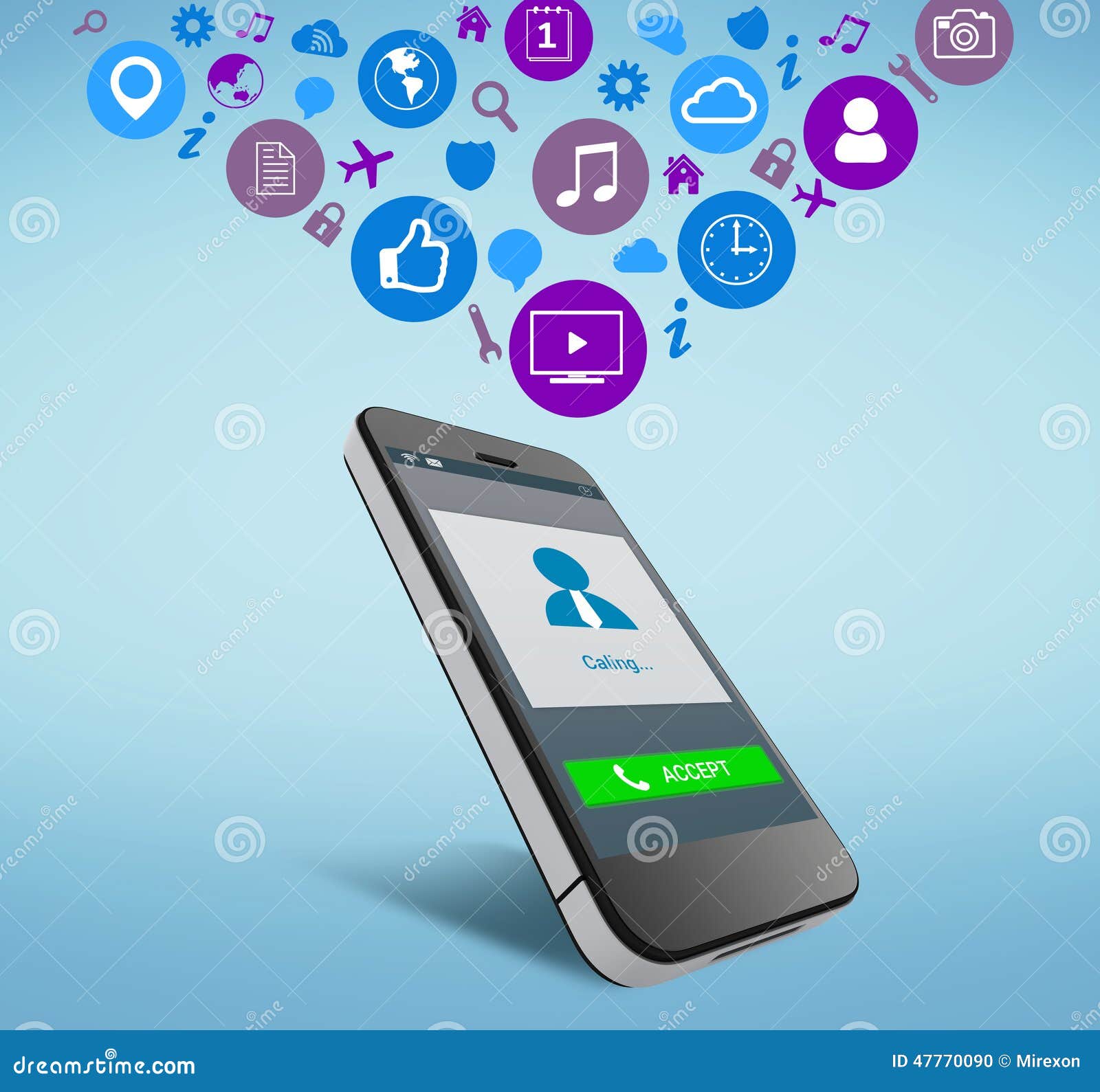 Incoming call background - surffilo