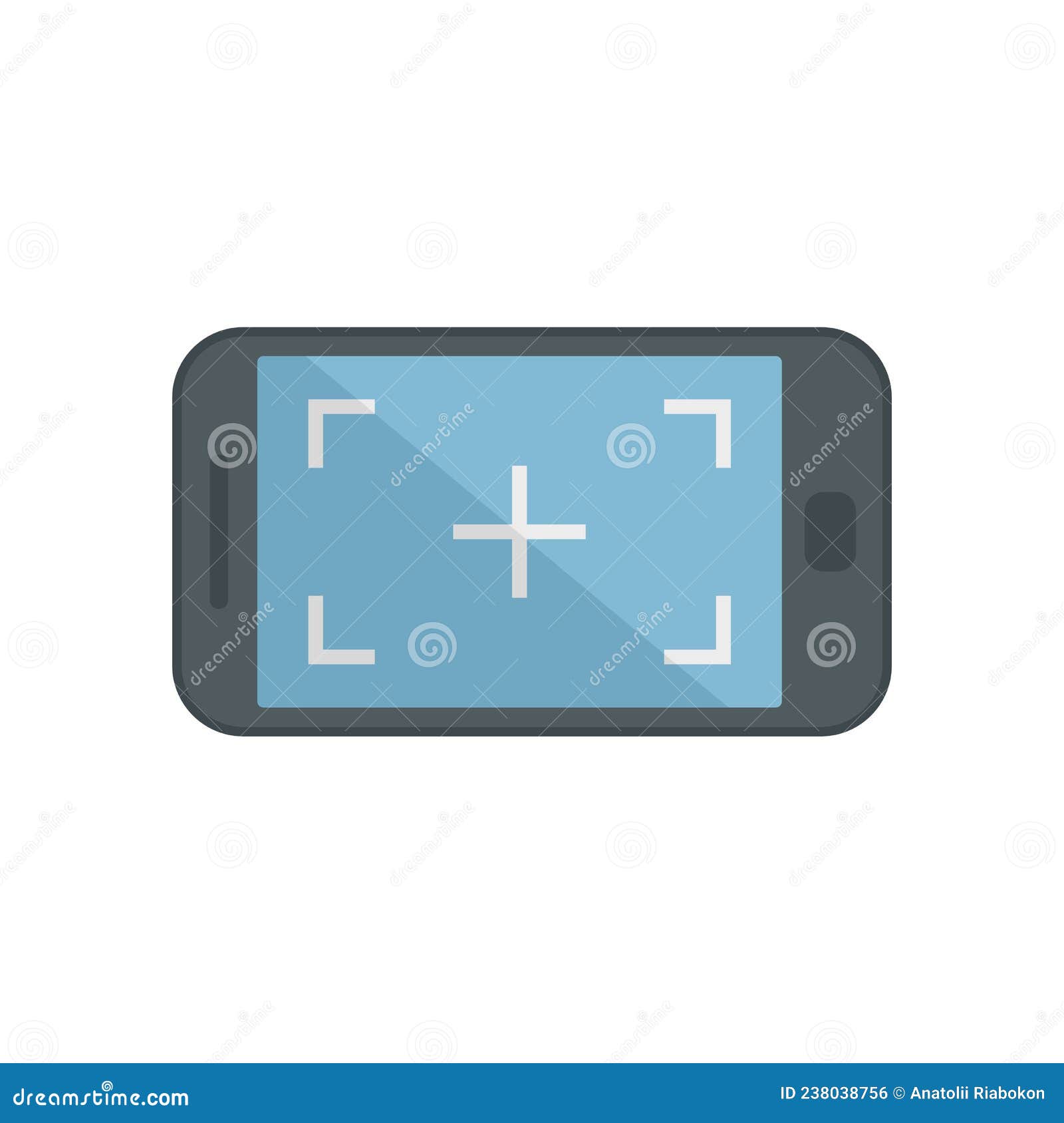 Phone Screen Recording Icon Flat Isolated Vector Stock Vector ...