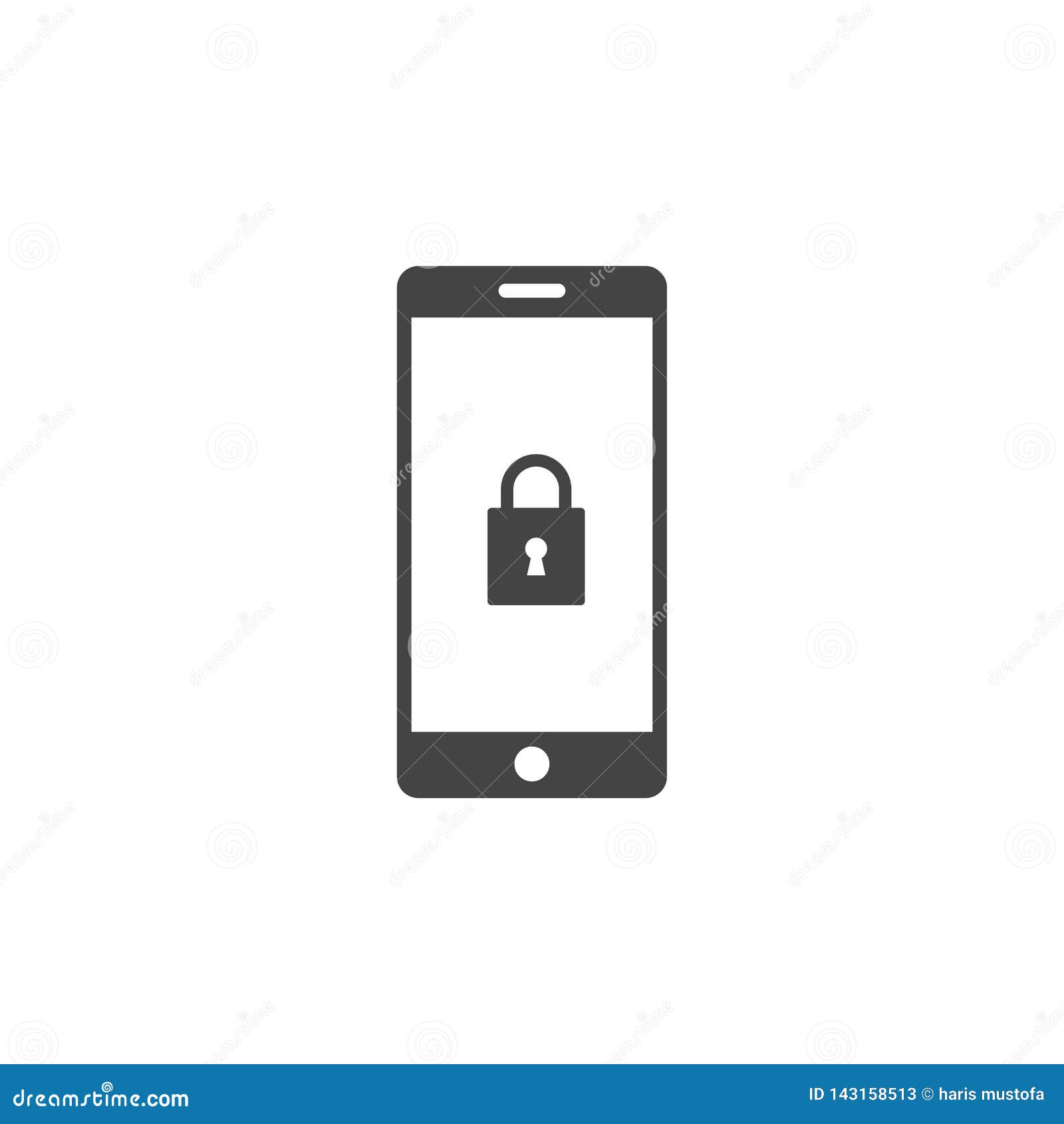 Phone Security Graphic Design Template Vector Illustration Stock Vector ...