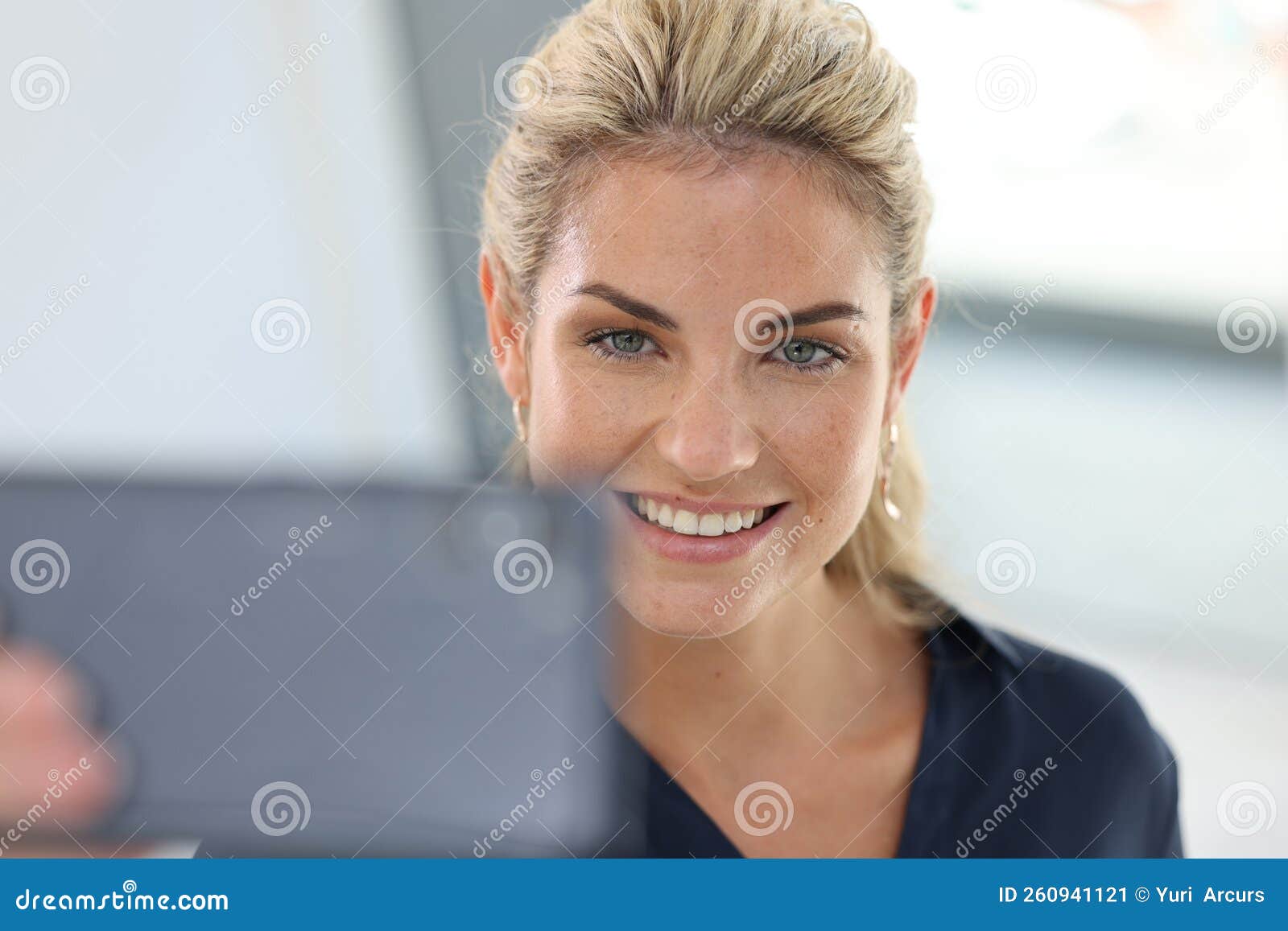 Phone Selfie Office Worker And Woman Using Smartphone To Take Photo Of