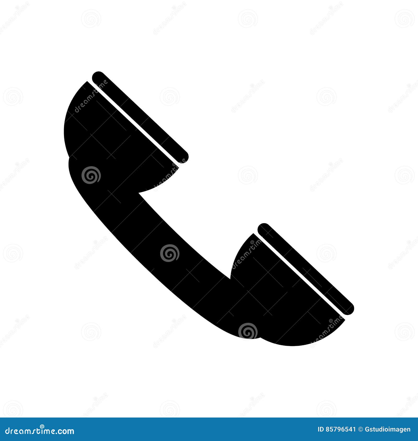 Phone service button icon stock vector. Illustration of communication ...