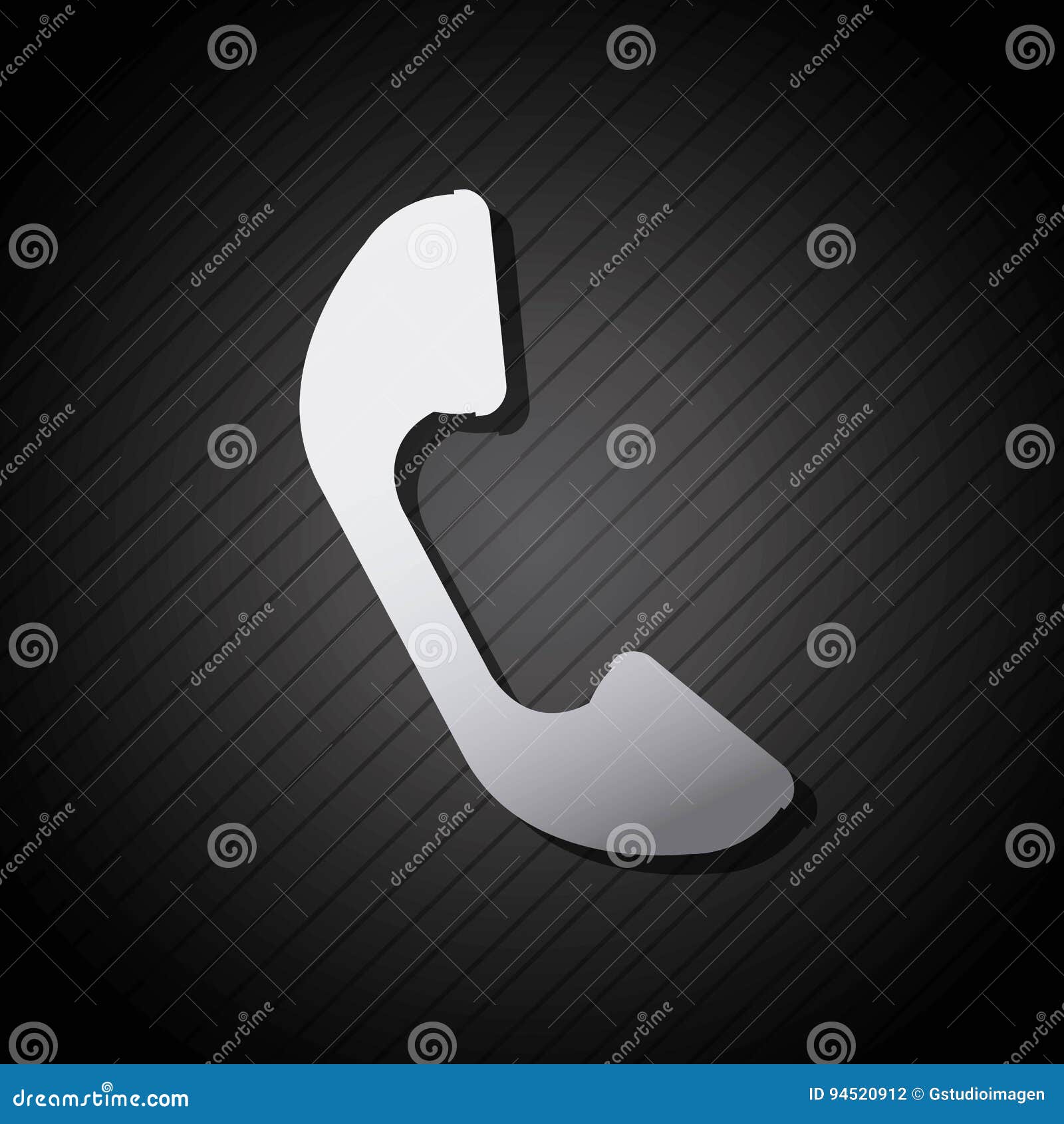 Phone Service Isolated Icon Stock Vector - Illustration of service ...