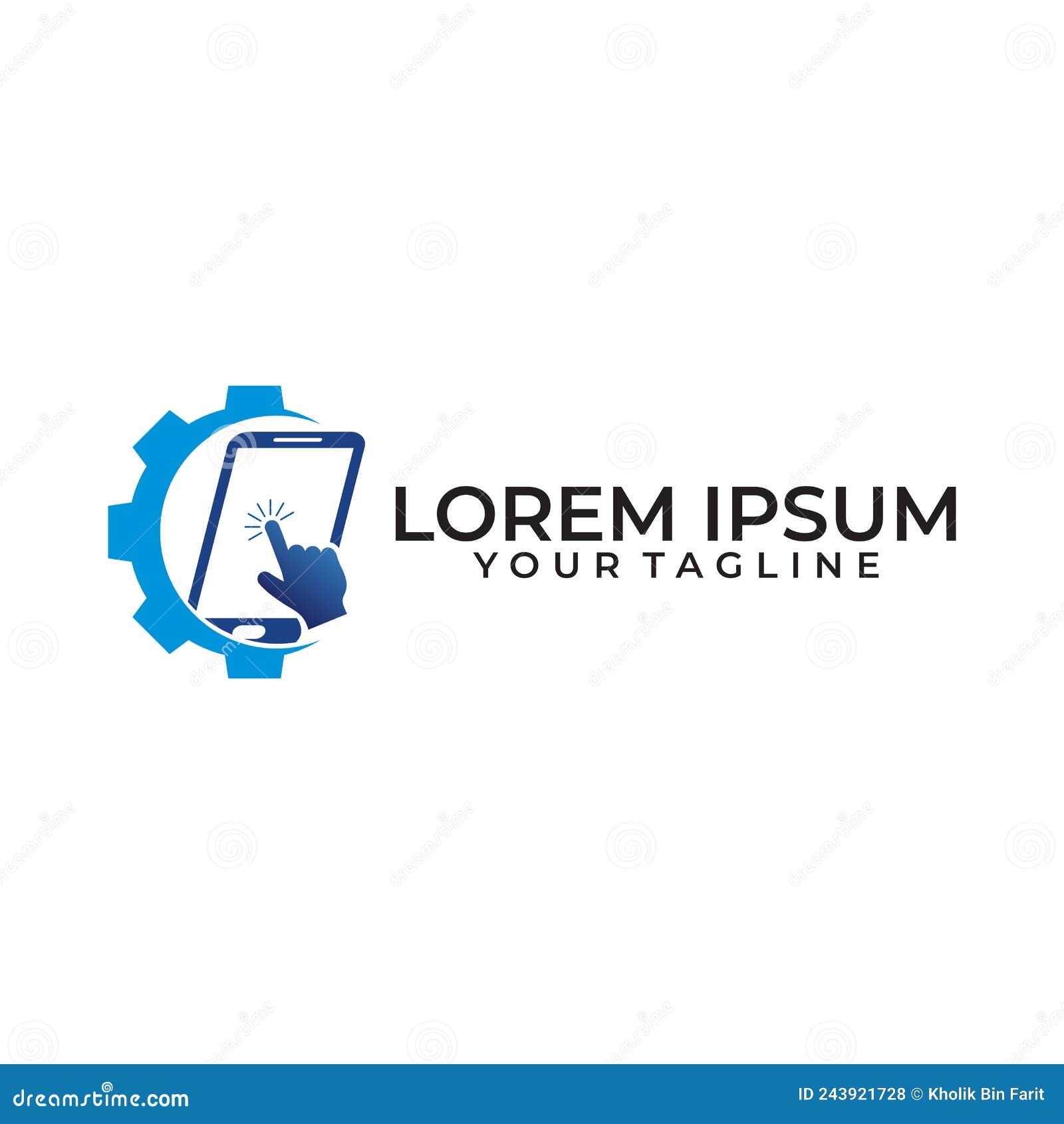 Phone Service Logo Vector Design Template Stock Vector - Illustration ...