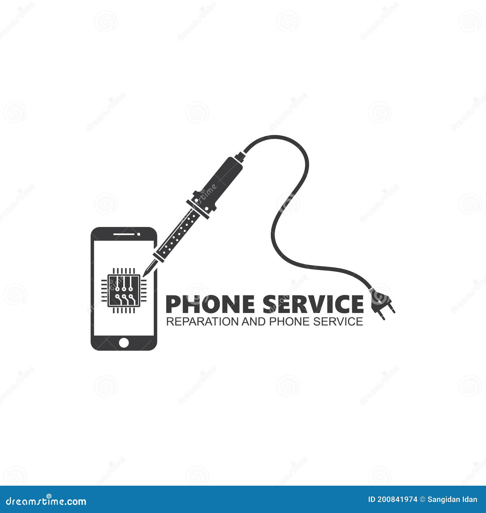Phone Service and Repair Icon Vector Illustration Design Stock Vector ...