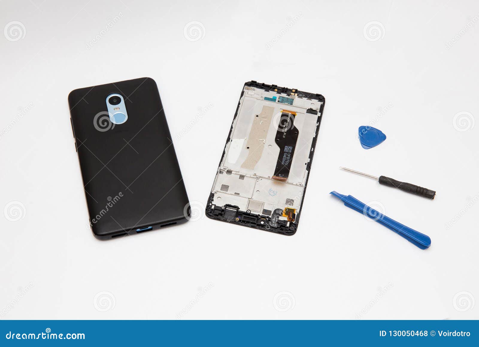 Phone Serviced for Screen Assembly Replacement Stock Photo - Image of ...