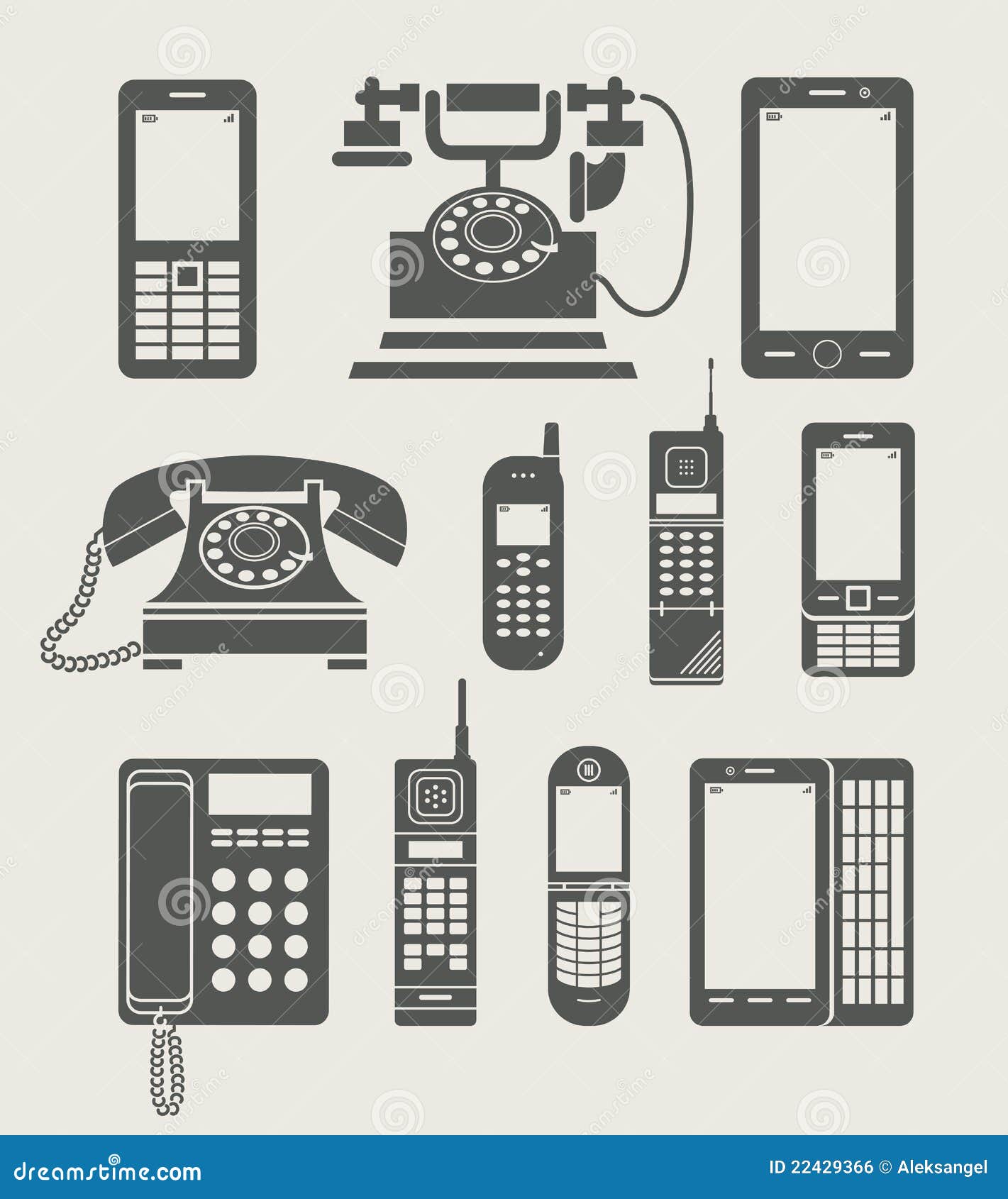 Phone set simple icon stock illustration. Illustration of disc - 22429366