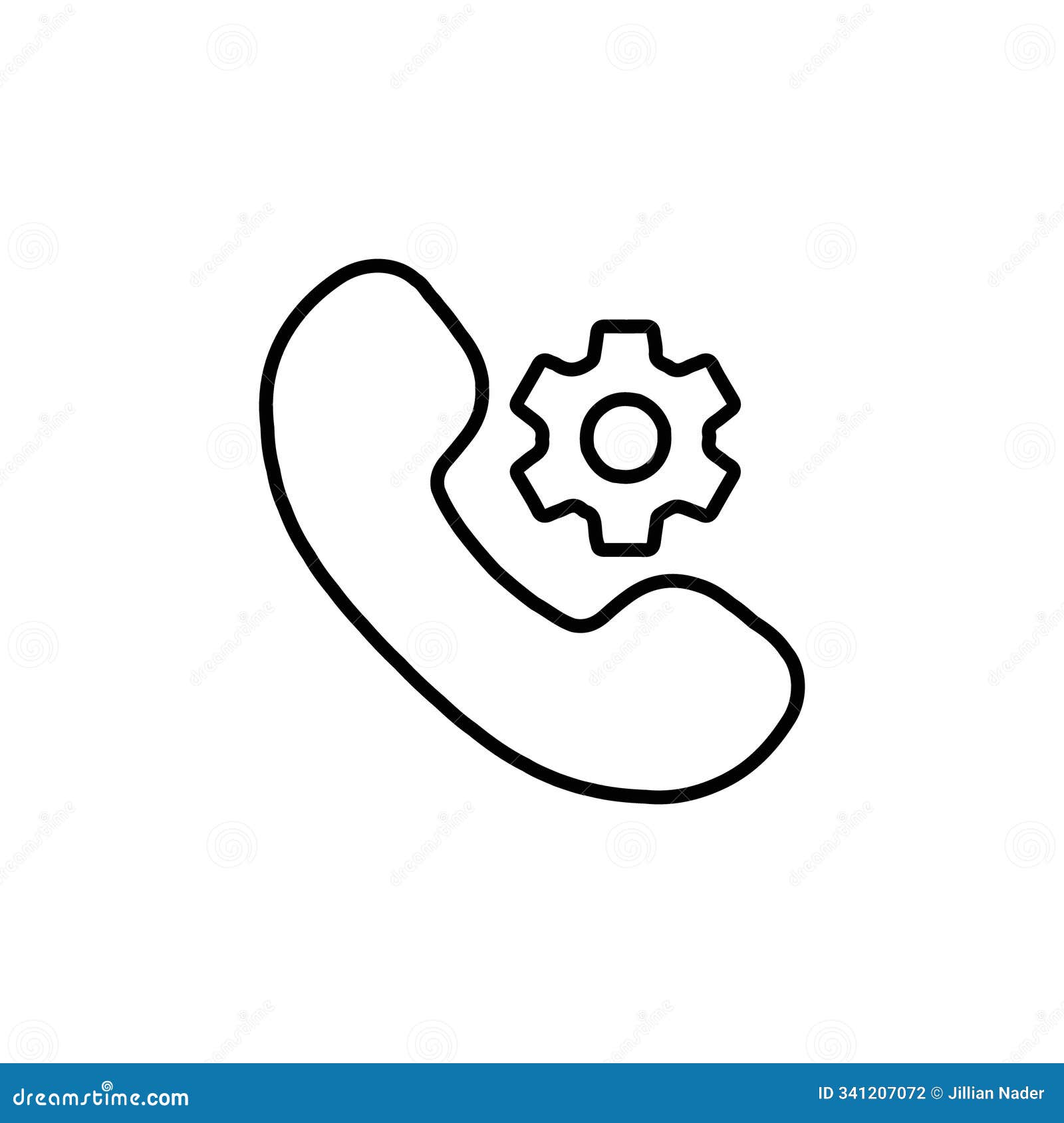 Phone Setting Icon Flat Logo Isolated Symbol Stock Illustration ...