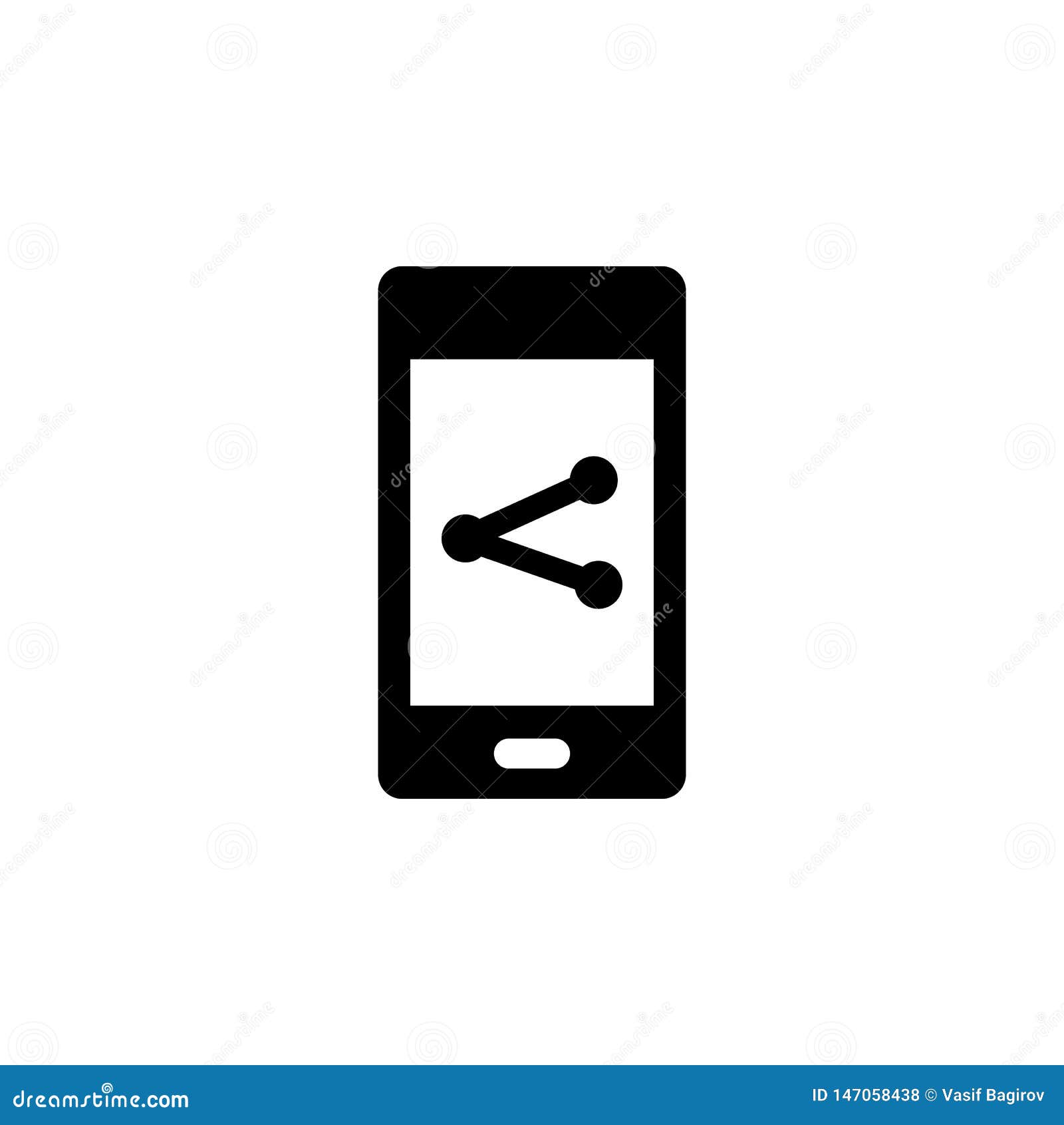 Phone, Share Vector Icon. Simple Element Illustration from UI Concept ...
