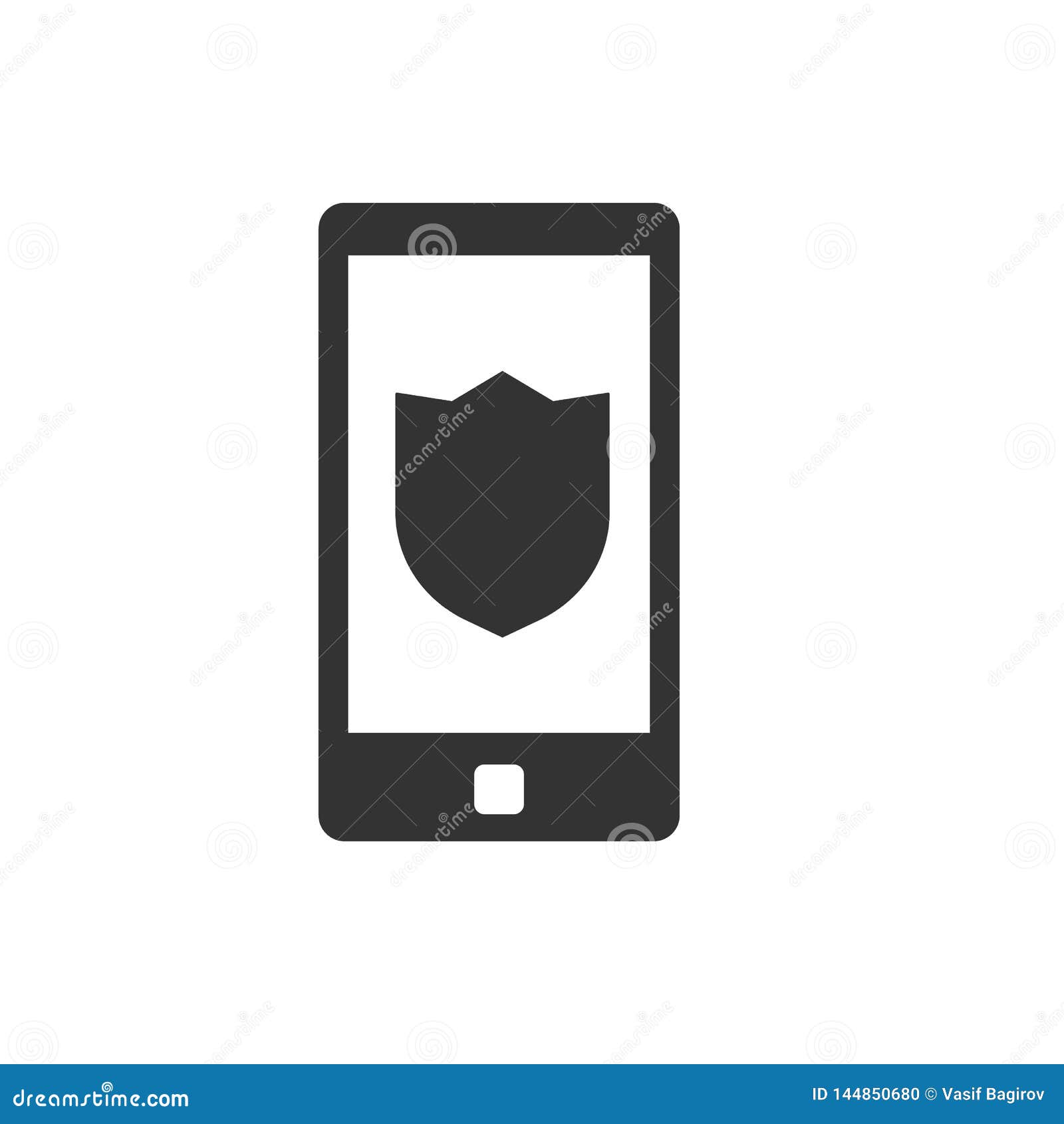 Phone Shield, Security Vector Icon. Security Vector Icon Stock ...