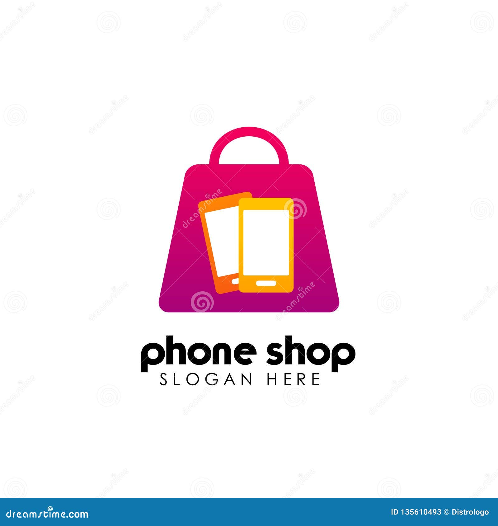 Phone Shop Logo Design Template. Gadget Shop Logo Design Stock Vector ...