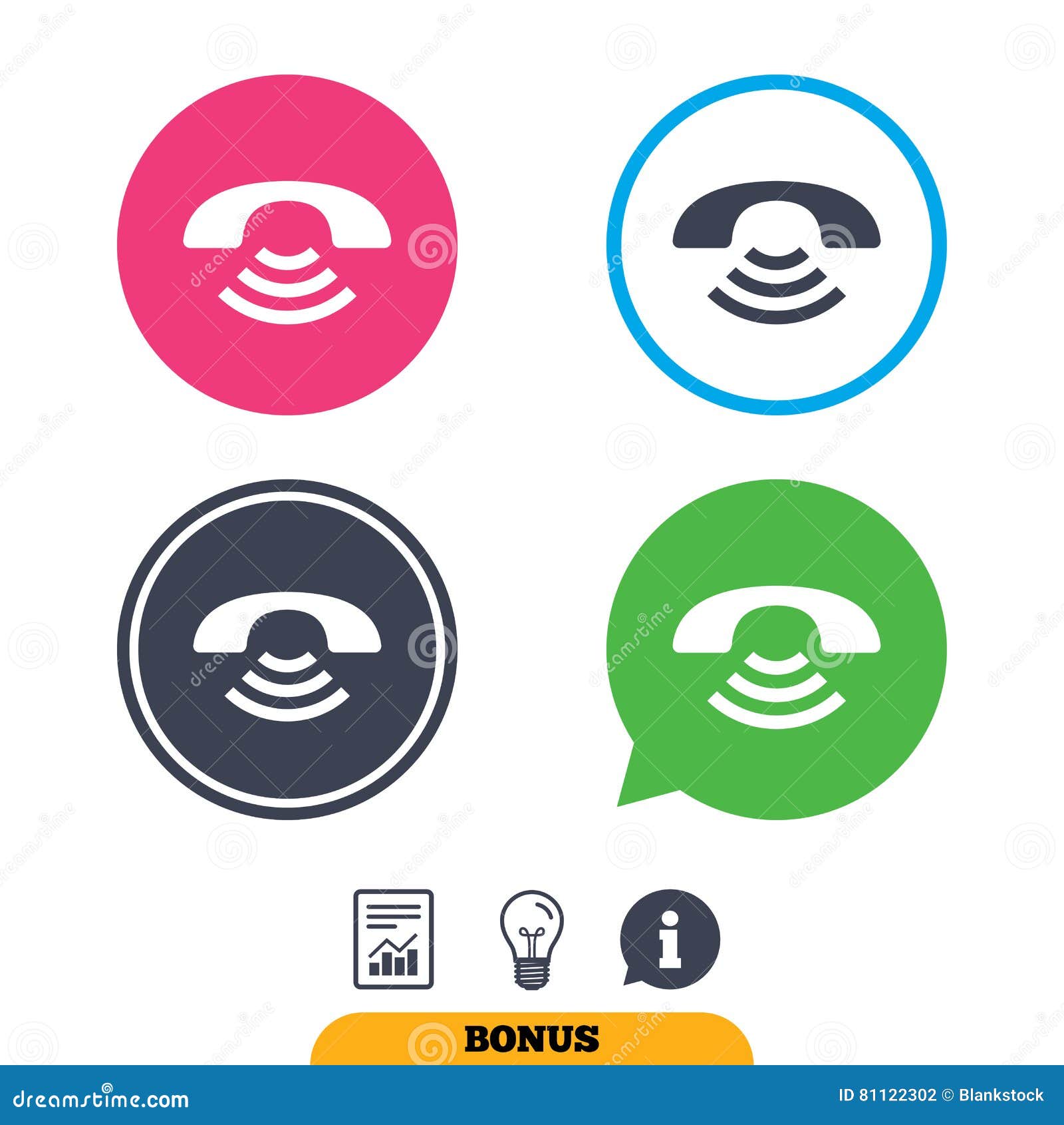 Phone Sign Icon. Support Symbol Stock Vector - Illustration of center ...