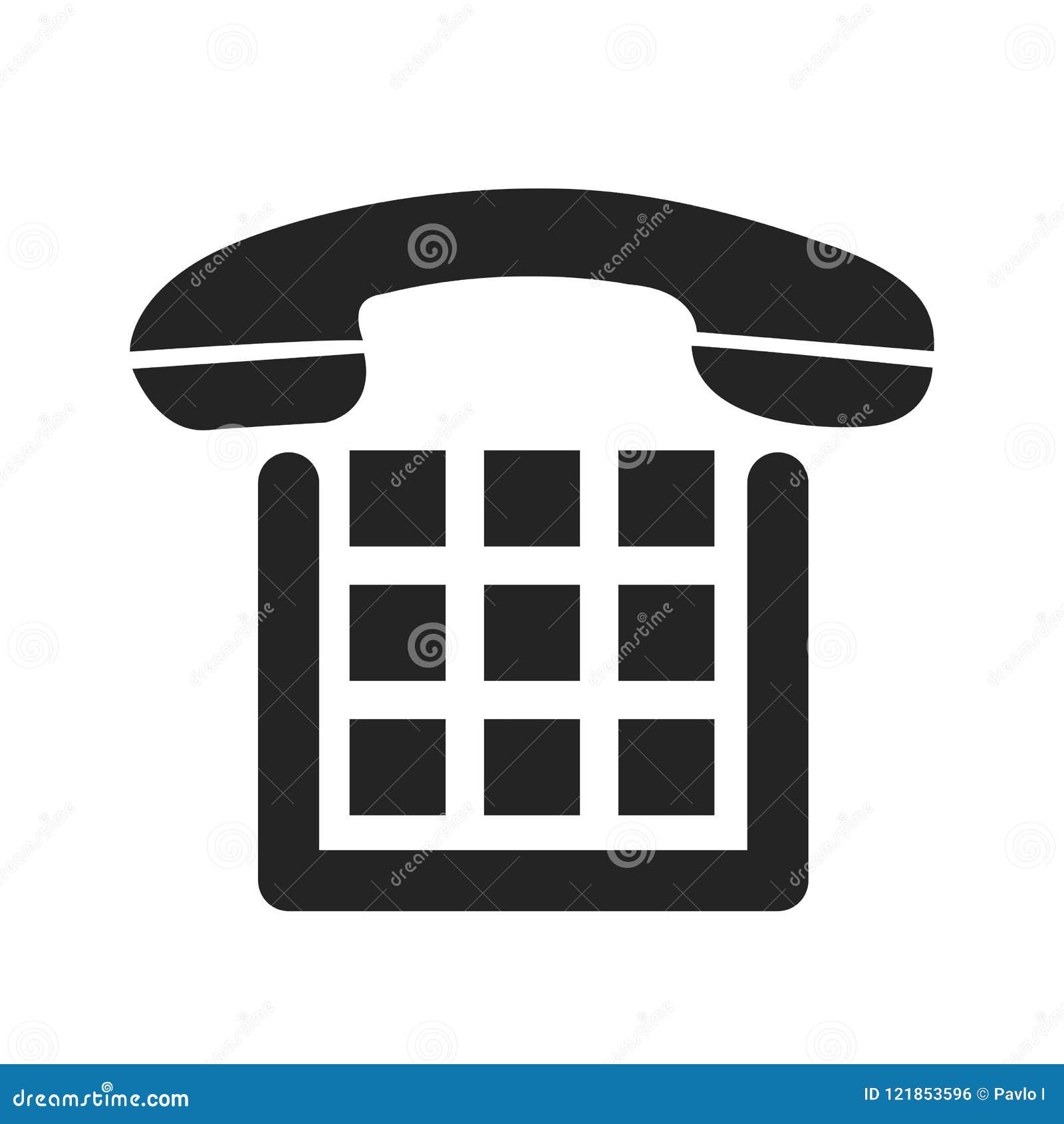 Phone sign icons - vector stock vector. Illustration of order - 121853596