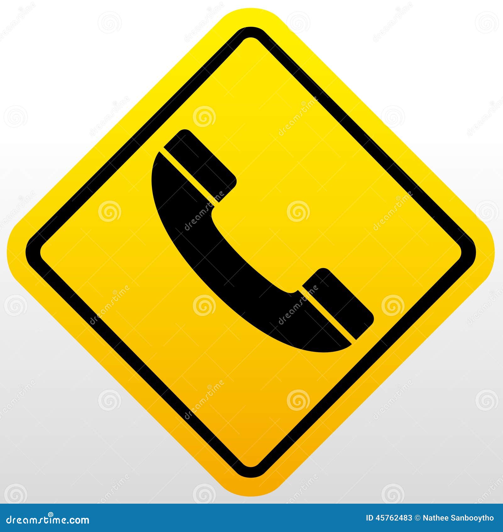 Phone sign stock vector. Illustration of dial, metal - 45762483