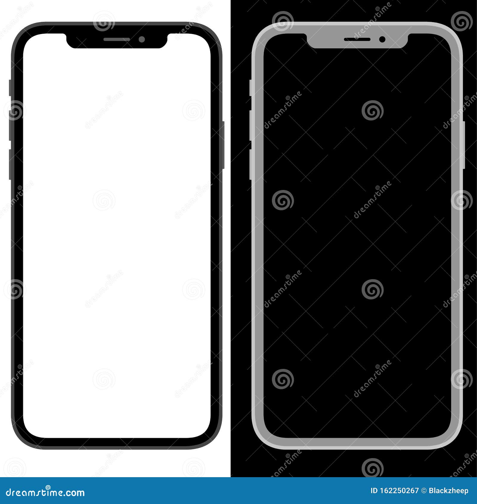 Phone Simple Flat Design Isolated Stock Vector - Illustration of device ...