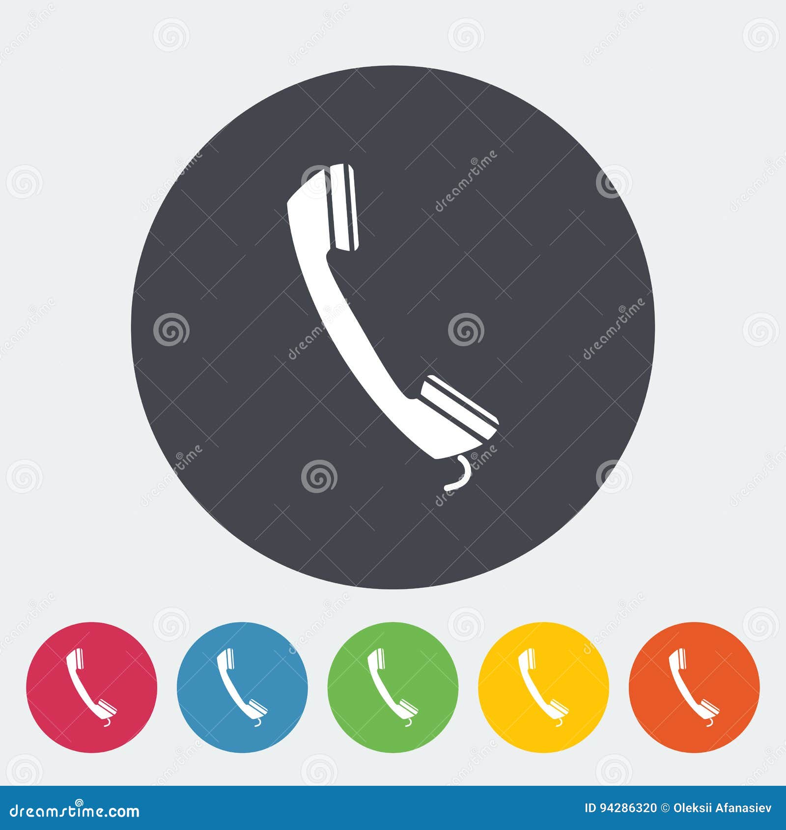 Phone single flat icon. stock vector. Illustration of organizer - 94286320