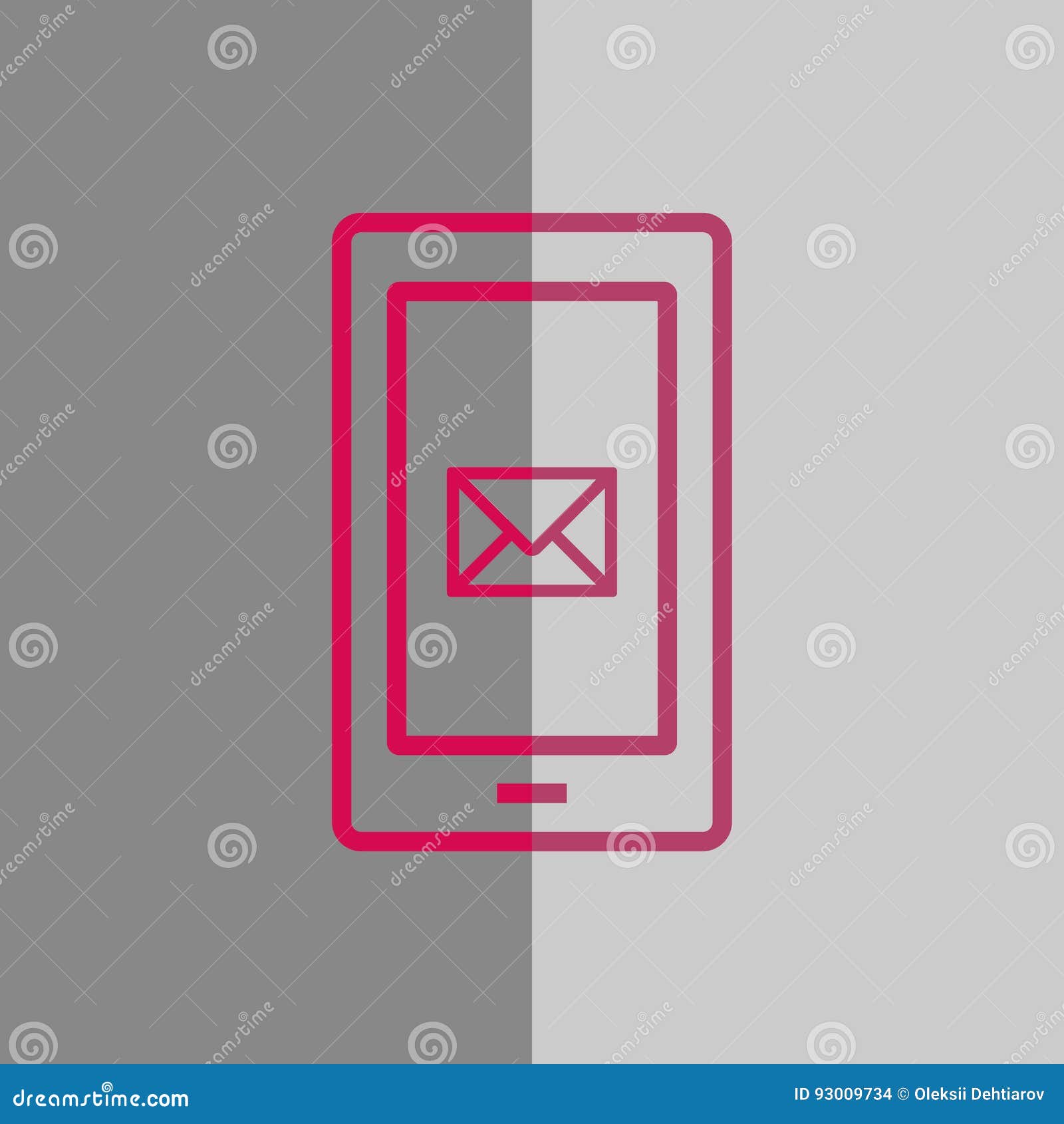 Phone Sms Icon Stock Vector Illustration Flat Design Stock Vector ...