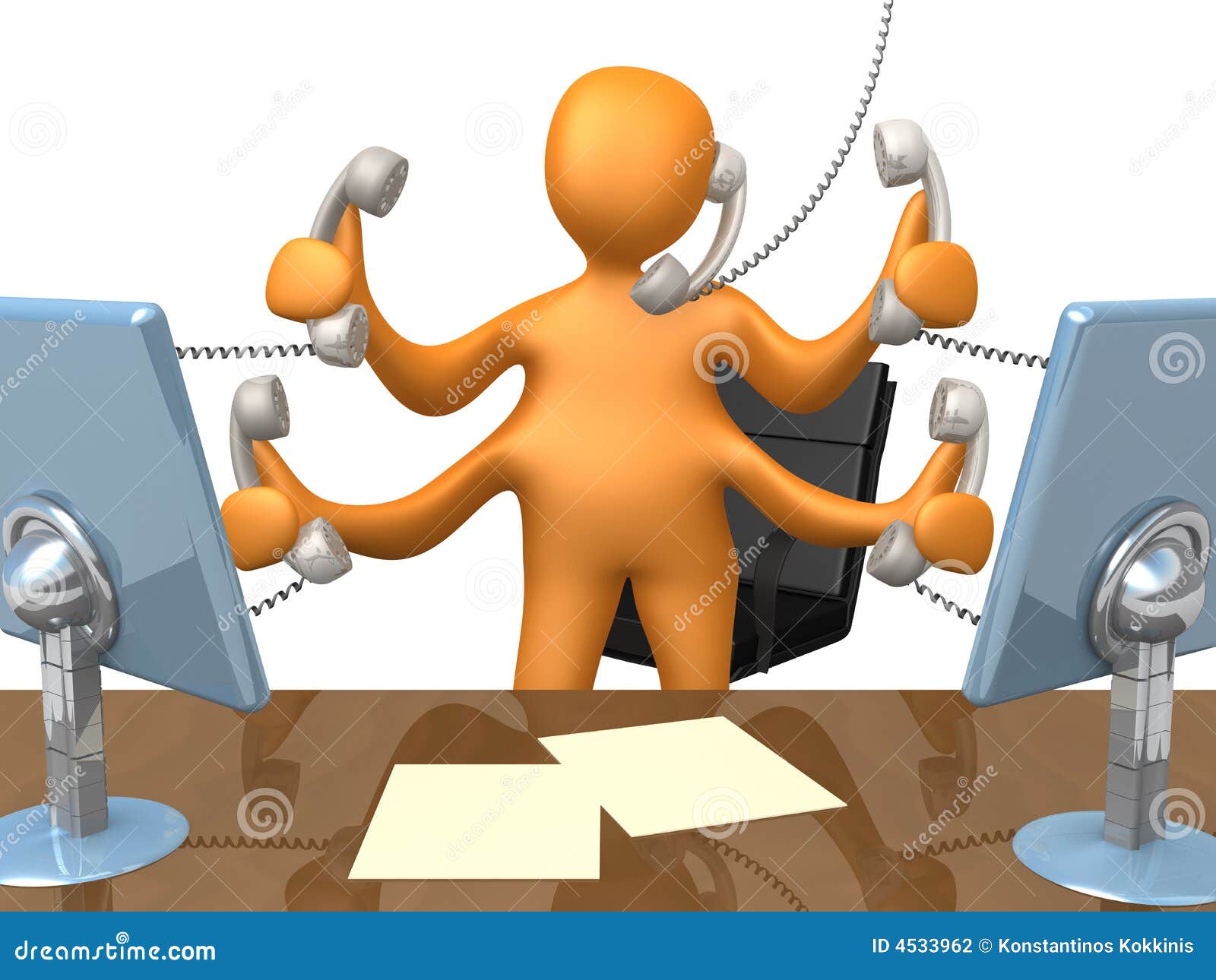 Phone Support stock illustration. Illustration of crazy - 4533962