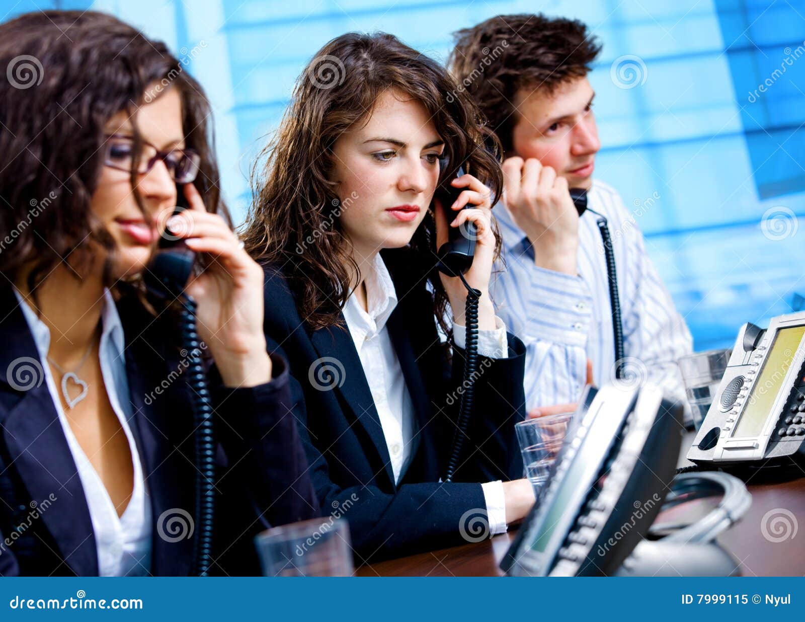 Phone support helpdesk stock image. Image of female, coworkers - 7999115
