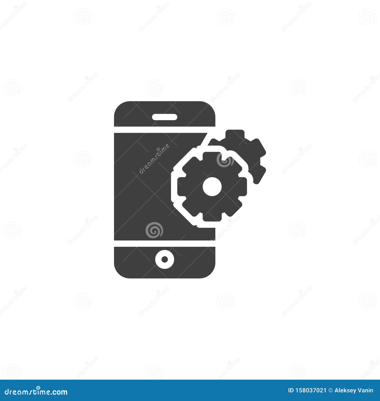 Phone Support vector icon stock vector. Illustration of configuration ...
