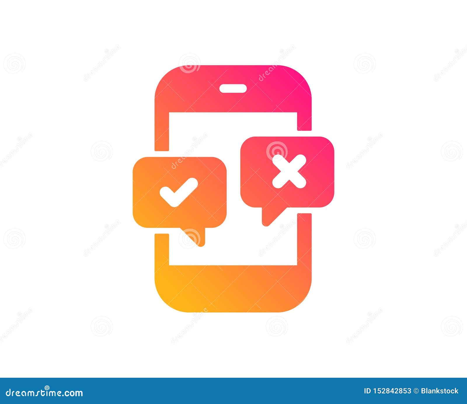 Phone Survey Icon. Select Answer Sign. Vector Stock Vector ...