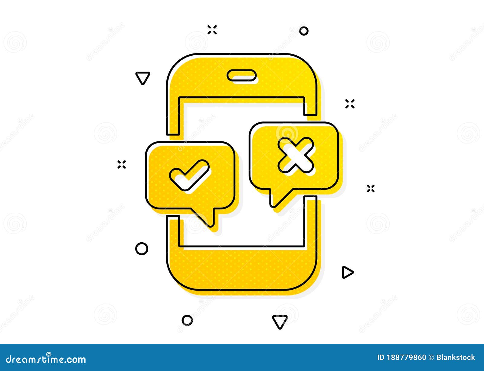 Phone Survey Icon. Select Answer Sign. Vector Stock Vector ...