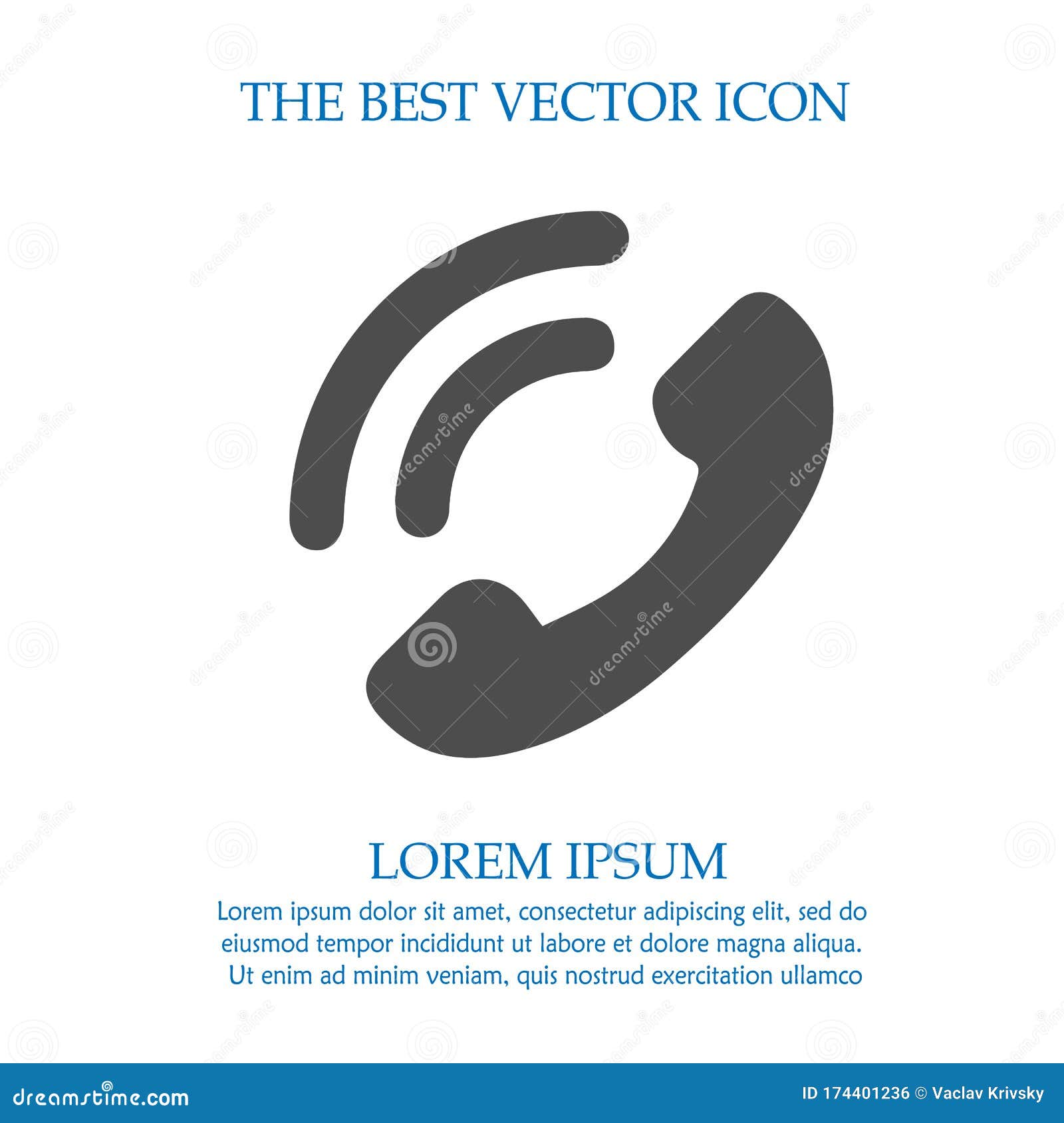 Phone Symbol and Bubble Vector Icon Eps 10. Telephone Icon Stock Vector ...