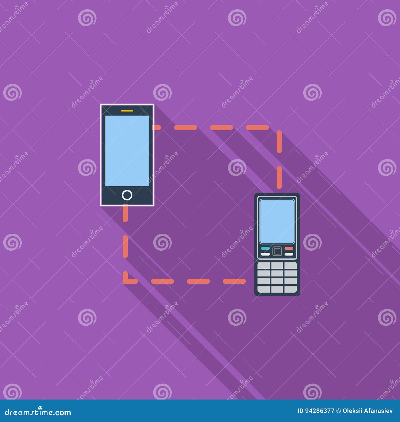 Phone sync single icon. stock vector. Illustration of mobility - 94286377