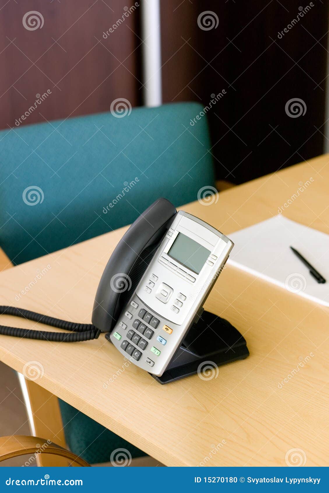 Phone on Table in Meeting Room Stock Photo - Image of call, dial: 15270180