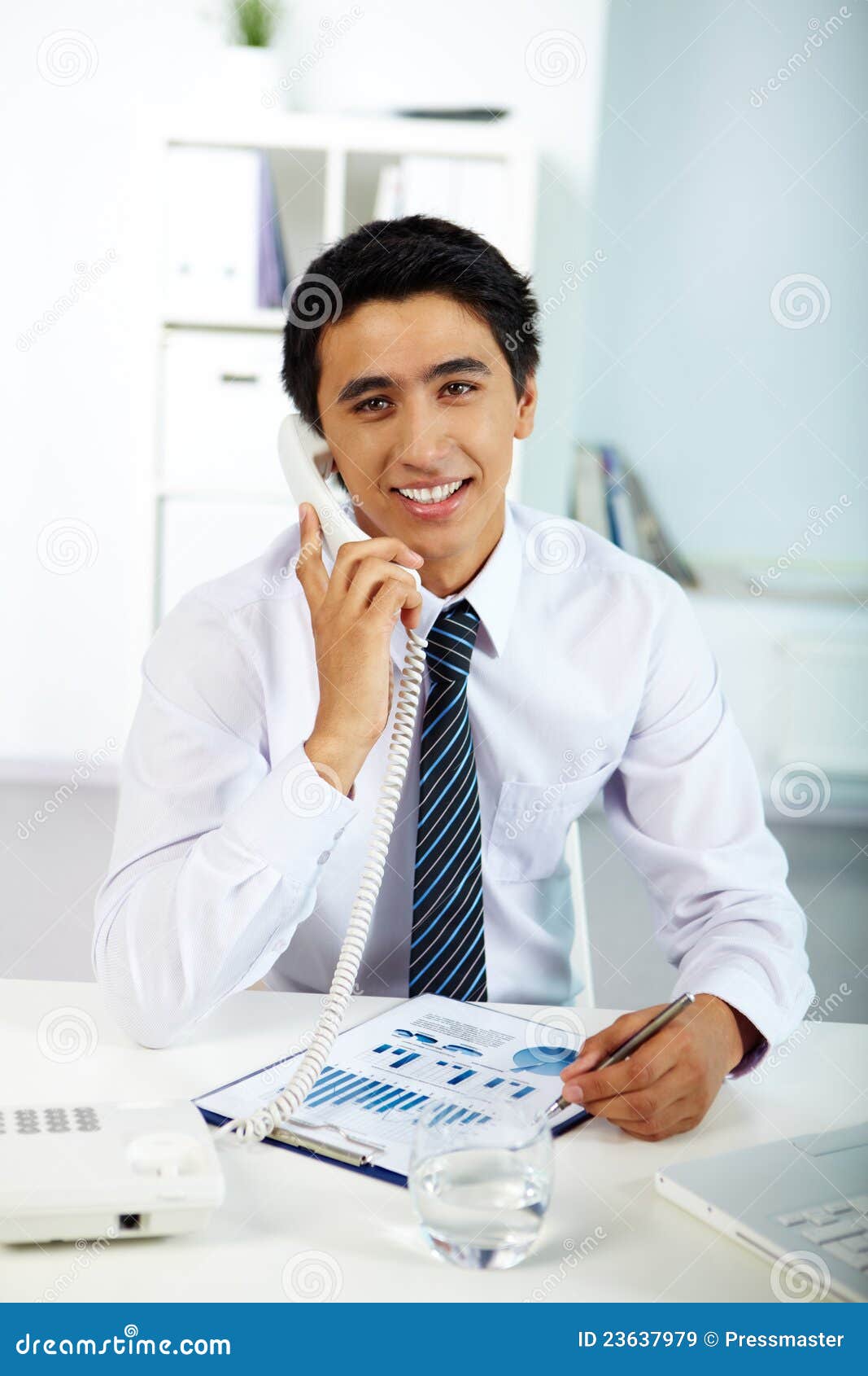 Phone talk stock image. Image of executive, boss, happy - 23637979
