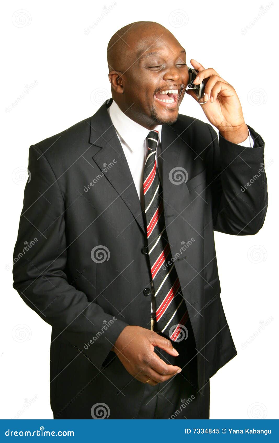 Phone talk. stock image. Image of emotion, worker, bald - 7334845