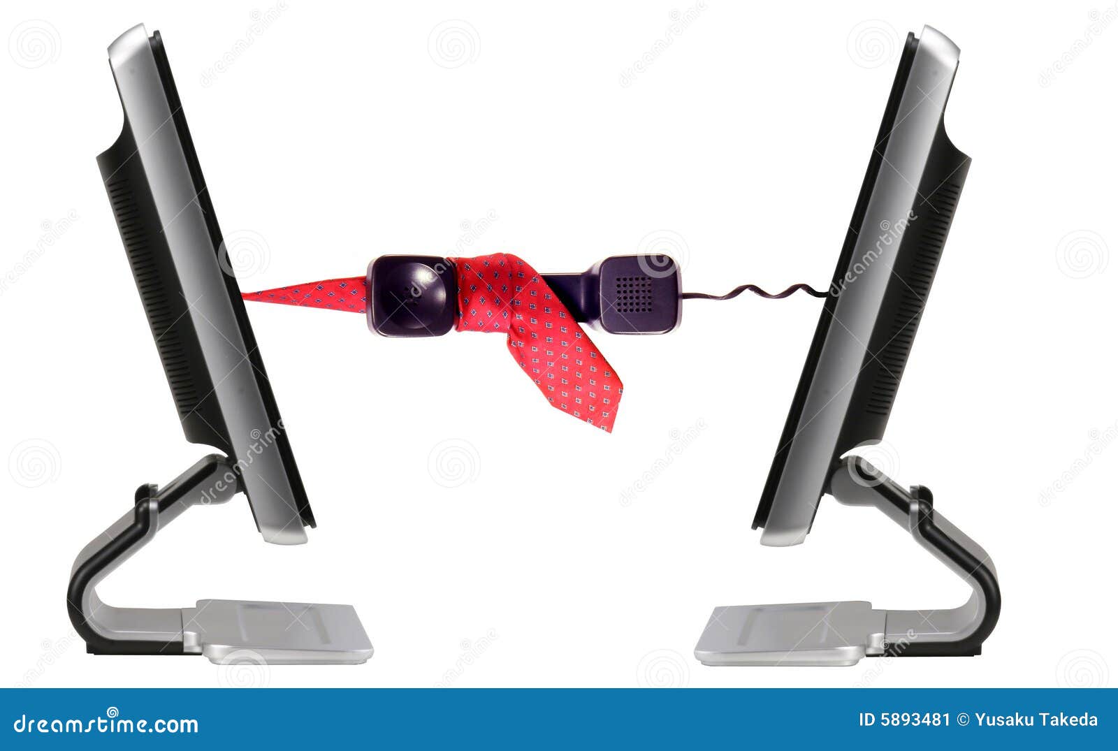 Phone and tie stock image. Image of corporate, communications - 5893481