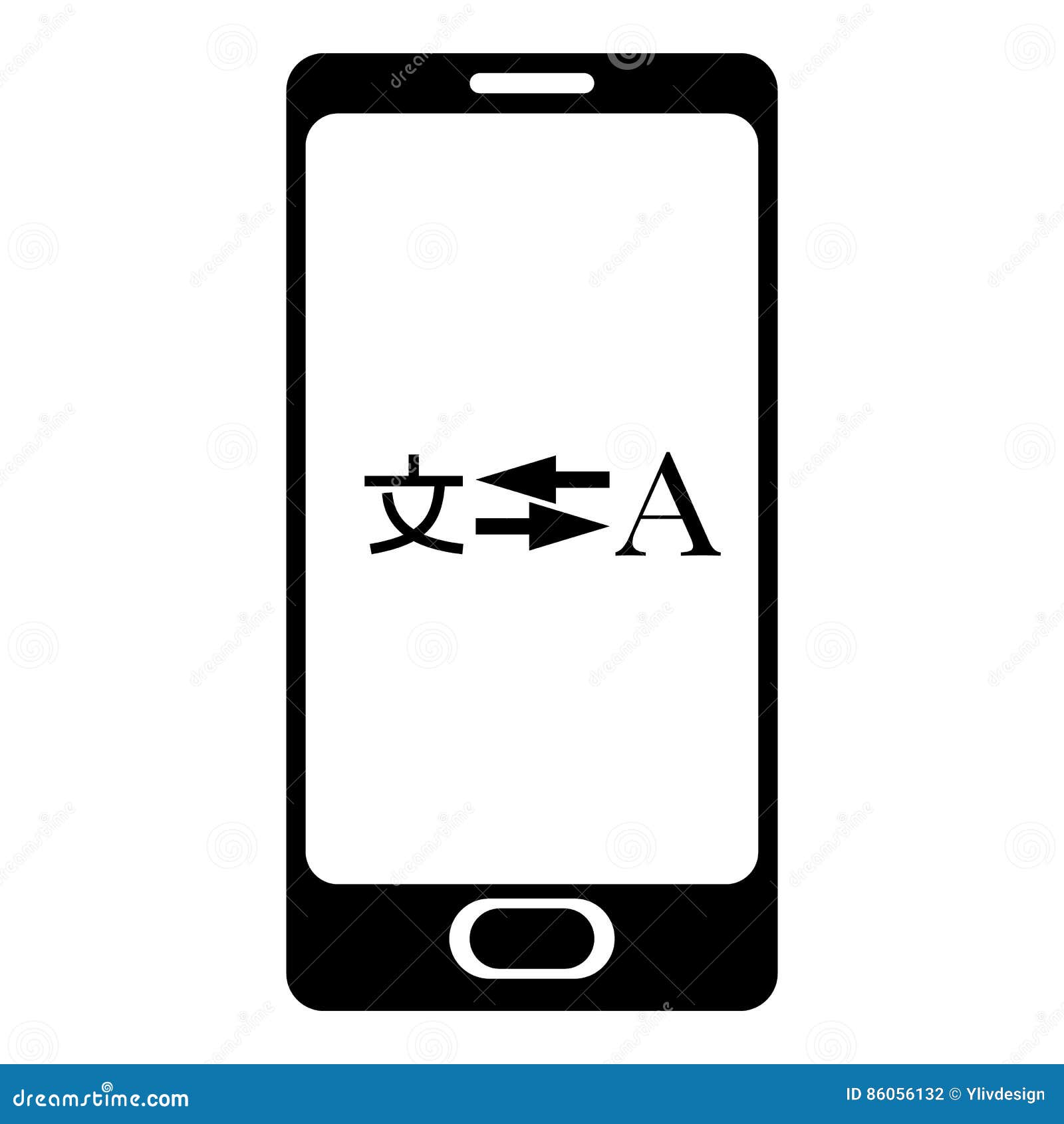 Phone Translation Icon, Simple Style Stock Vector - Illustration of ...