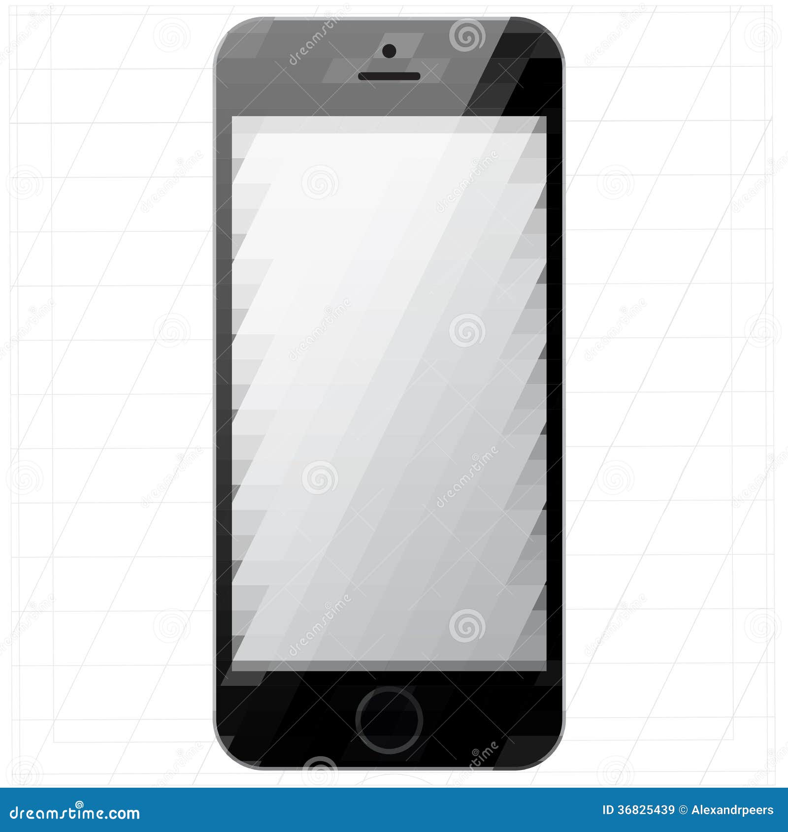 Phone of triangles stock illustration. Illustration of device - 36825439