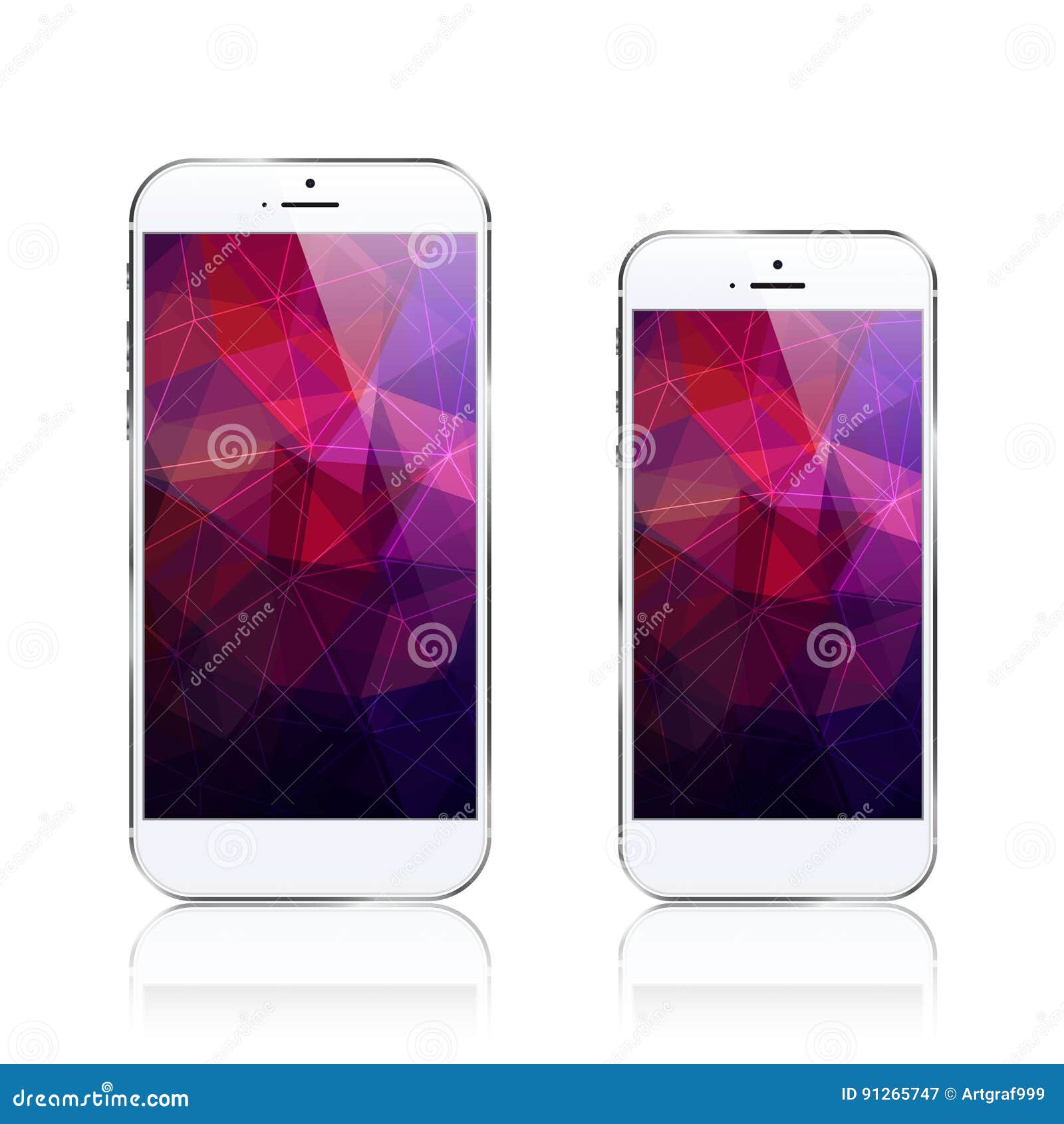 Phone Triangular Abstract Background Stock Vector - Illustration of ...