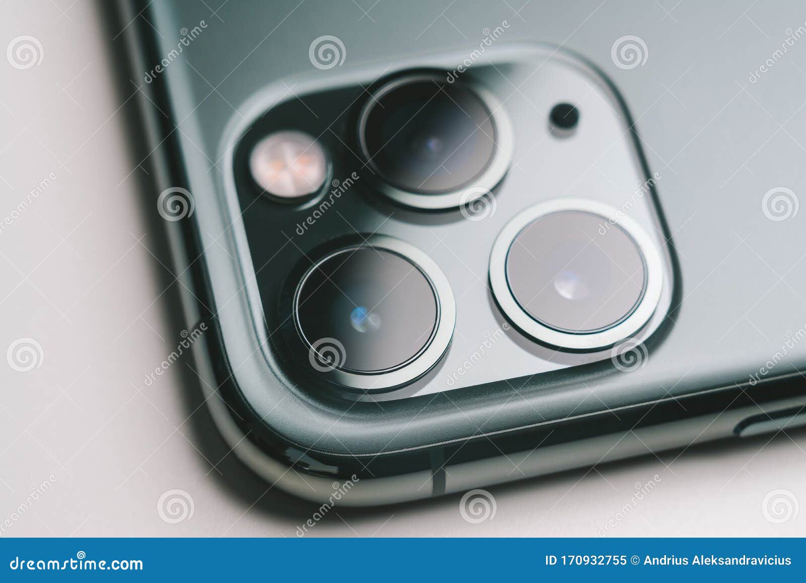 Phone with a triple camera stock image. Image of black - 170932755