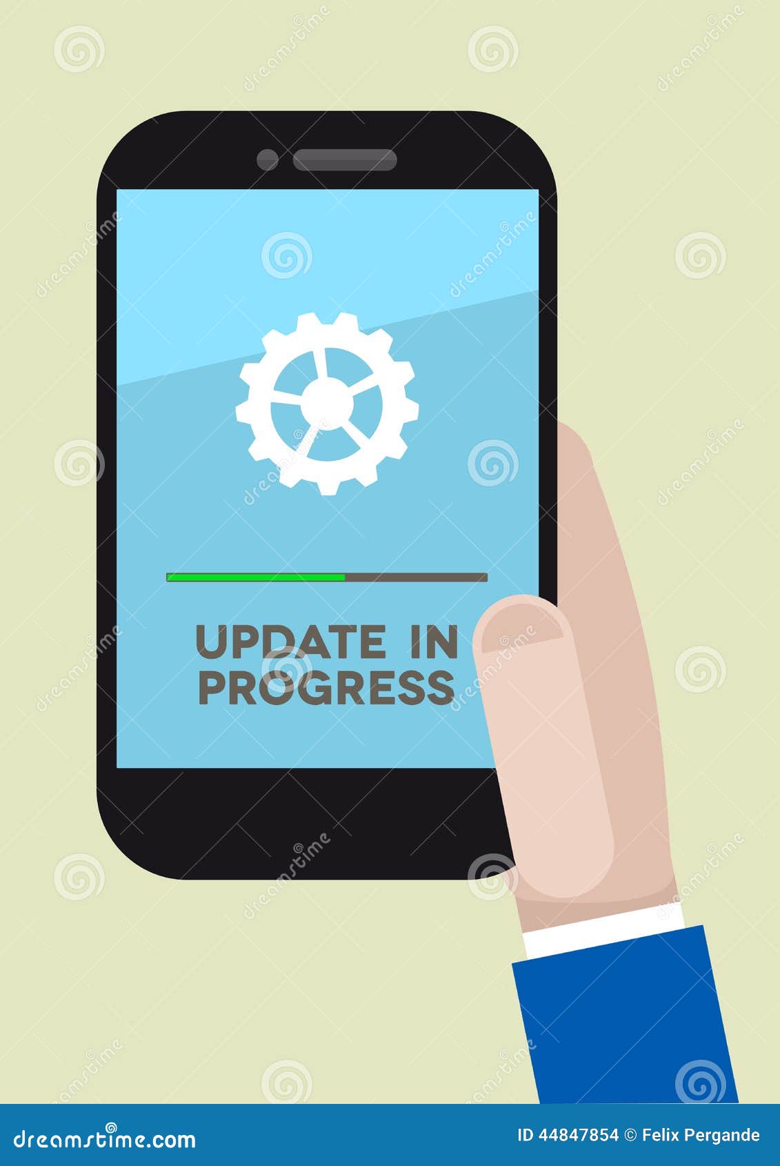 Phone update stock illustration. Illustration of eps10 - 44847854