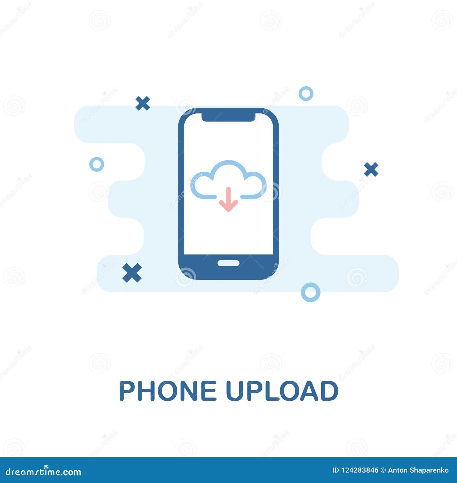 Phone Upload Icon. Simple Element Illustration. Phone Upload Pixel ...